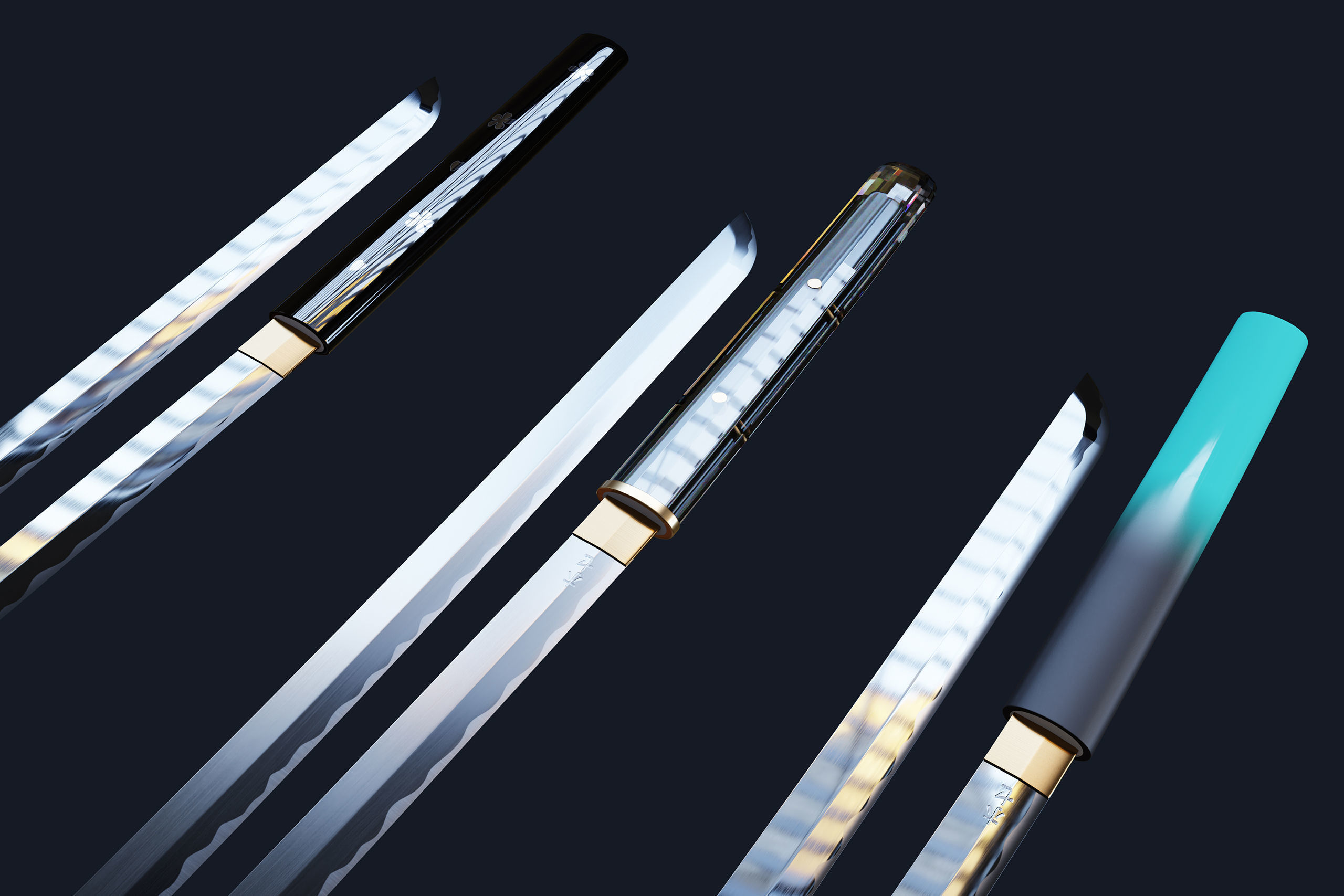 3D model Shirasaya Sword - Blender Cycles VR / AR / low-poly | CGTrader