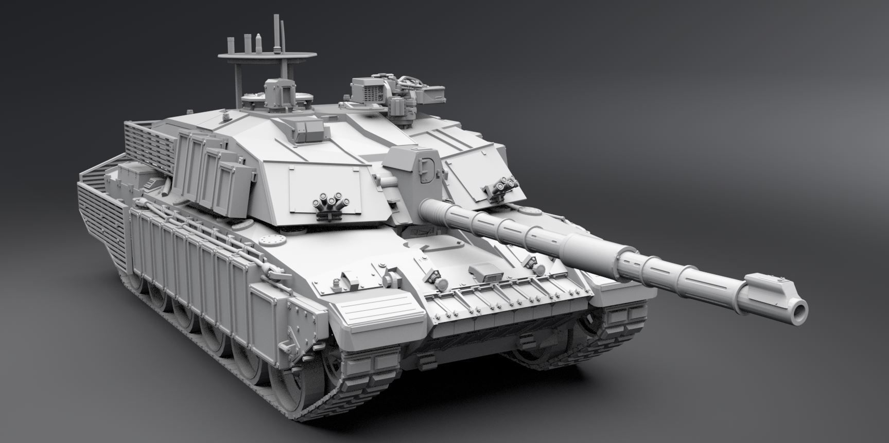 Fv4034 Challenger 2 Scale model 3D model 3D printable | CGTrader