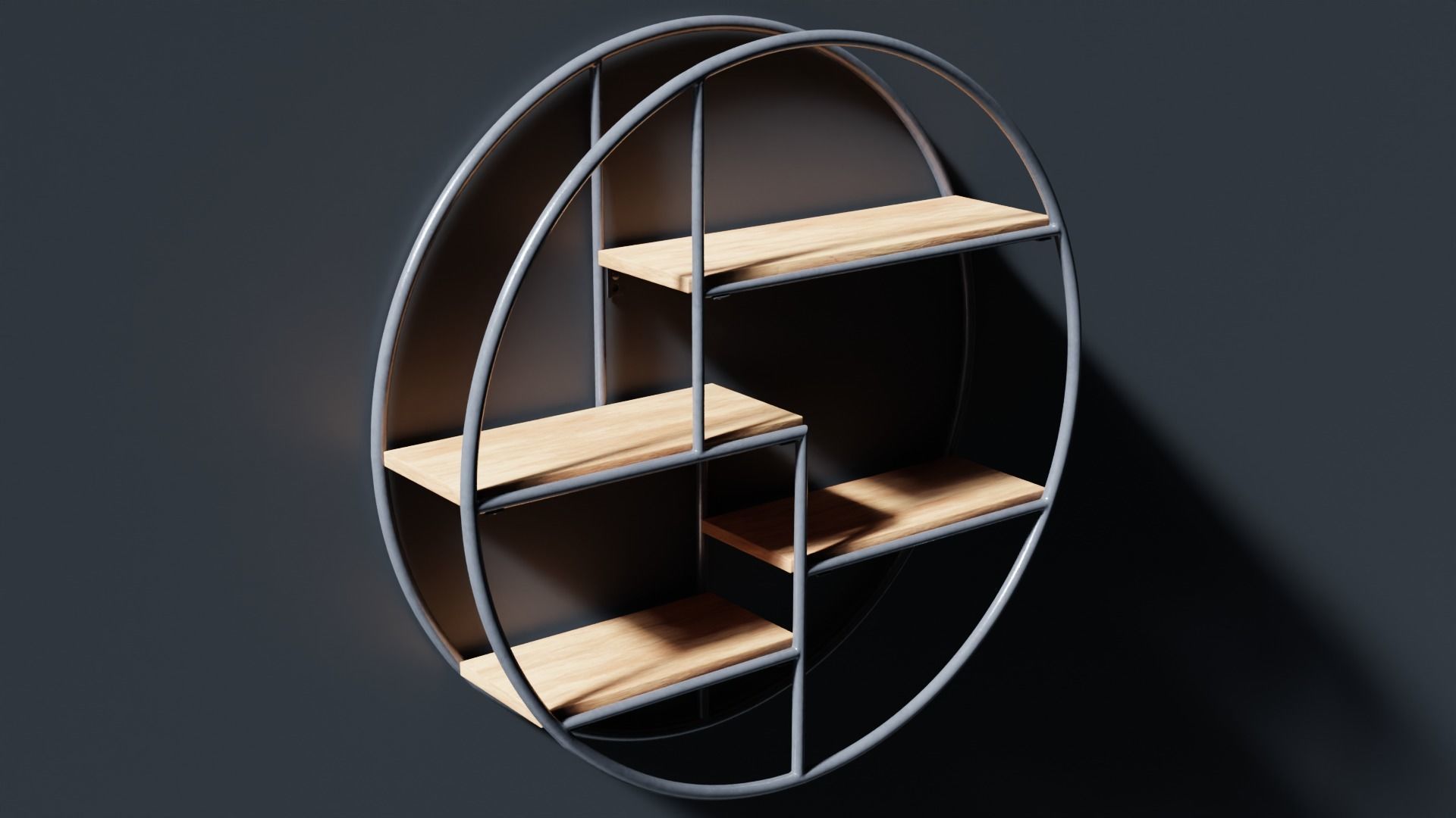 Circular Wall Shelf 3D model | CGTrader