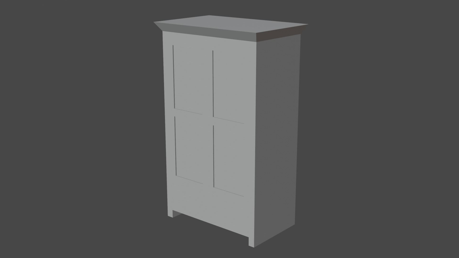 3D model Closet Cabinet - PS1 PSX style VR / AR / low-poly | CGTrader
