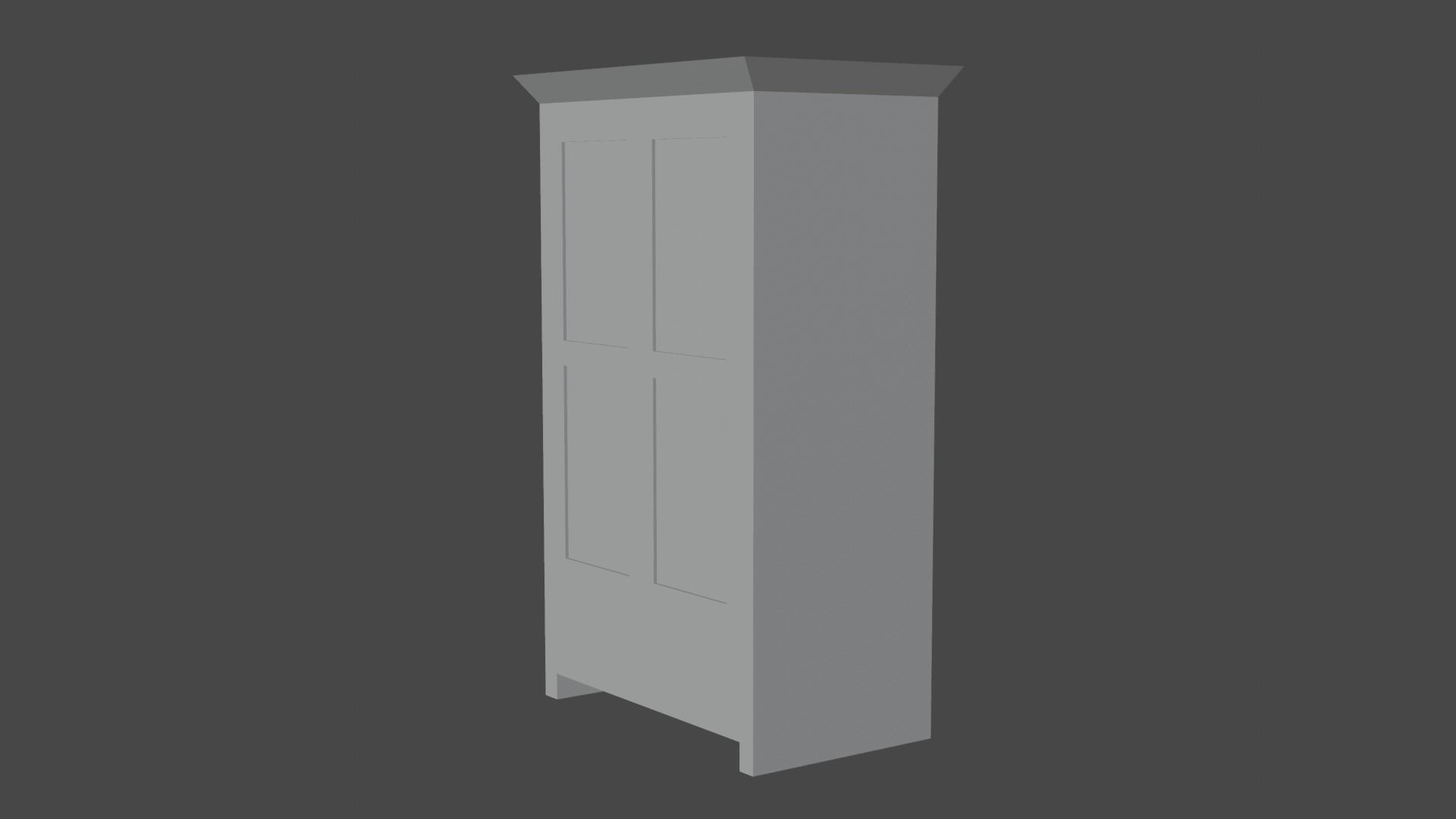 3D model Closet Cabinet - PS1 PSX style VR / AR / low-poly | CGTrader