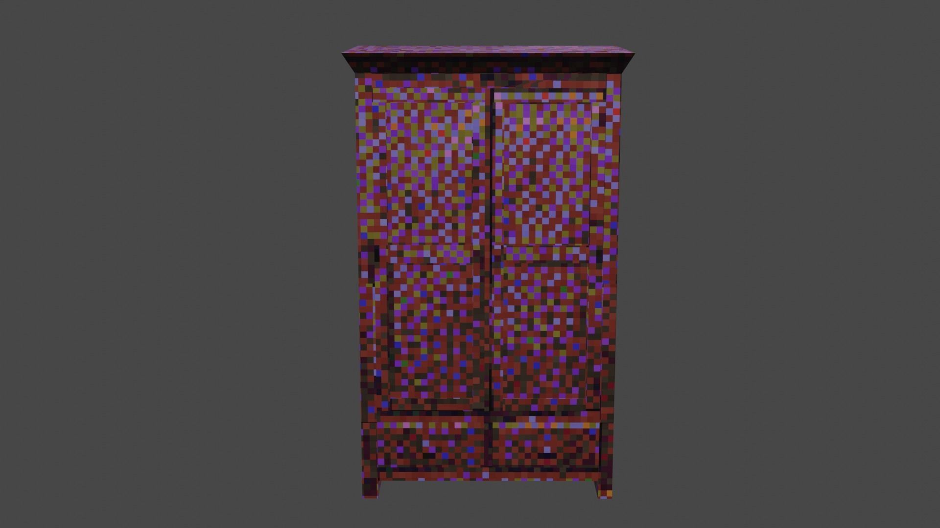 3D model Closet Cabinet - PS1 PSX style VR / AR / low-poly | CGTrader