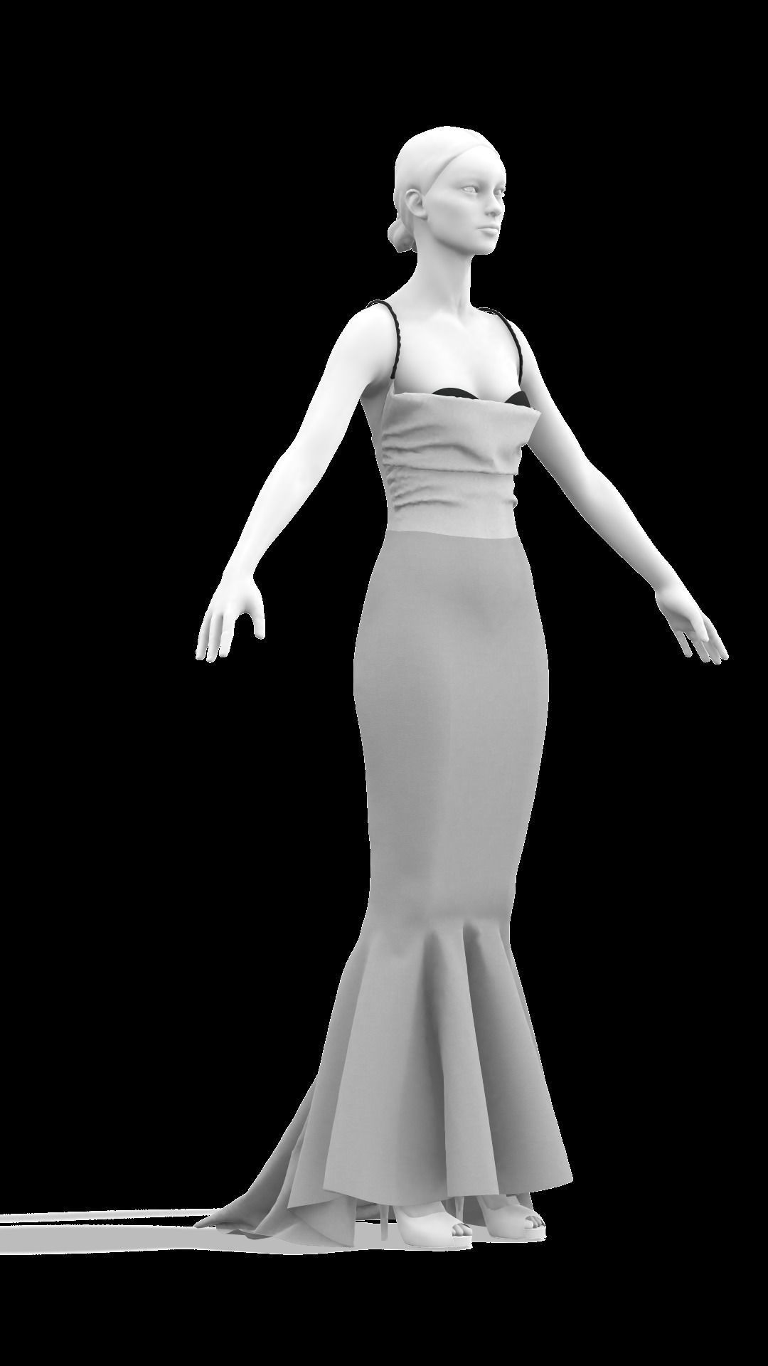 Dress Outfits MD CLO 3D ZPRJ ZPAC project files 3D model | CGTrader