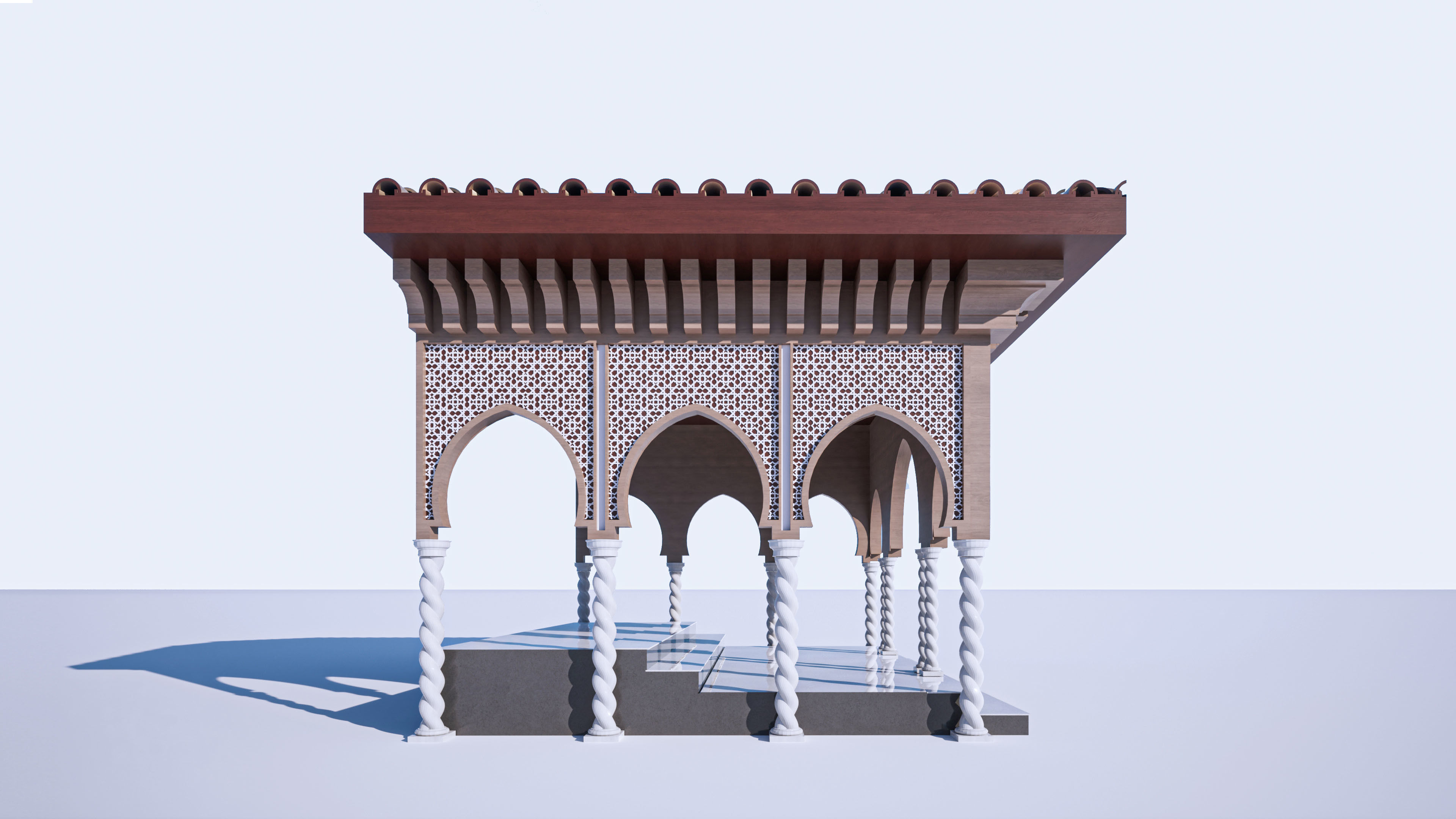 3D model Arabic And Islamic Entrance Gate VR / AR / low-poly | CGTrader