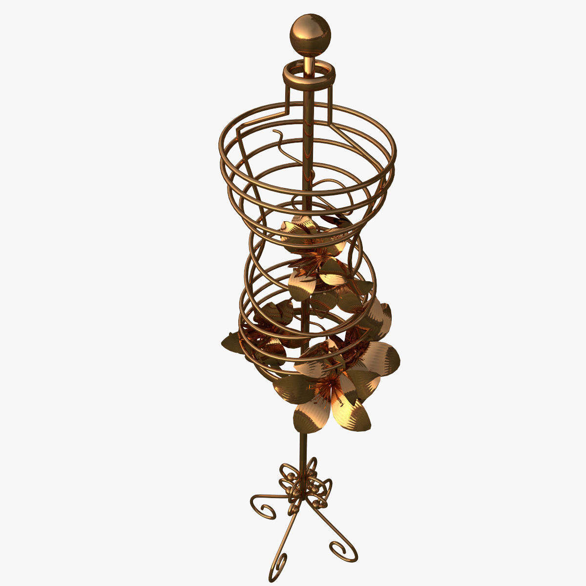 Bronze Metal Mannequin 3D model | CGTrader