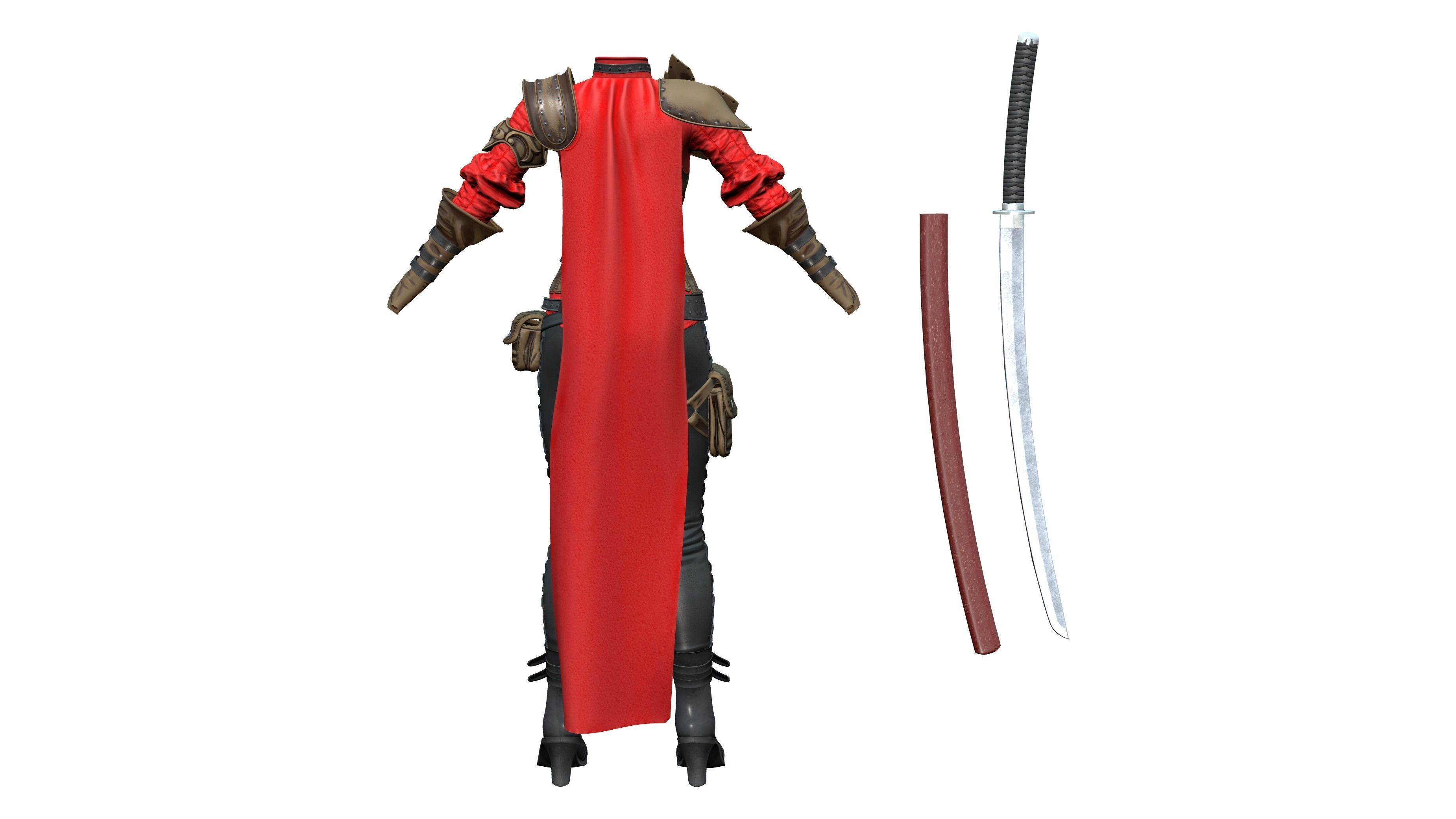 3D model Medieval Swords Master Full Outfit VR / AR / low-poly | CGTrader