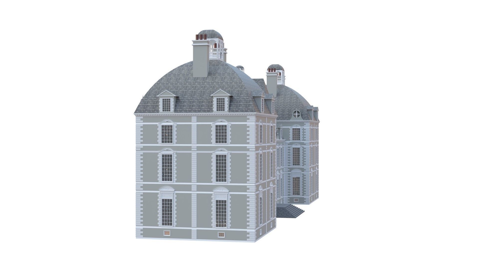 French Chateau 3D model | CGTrader