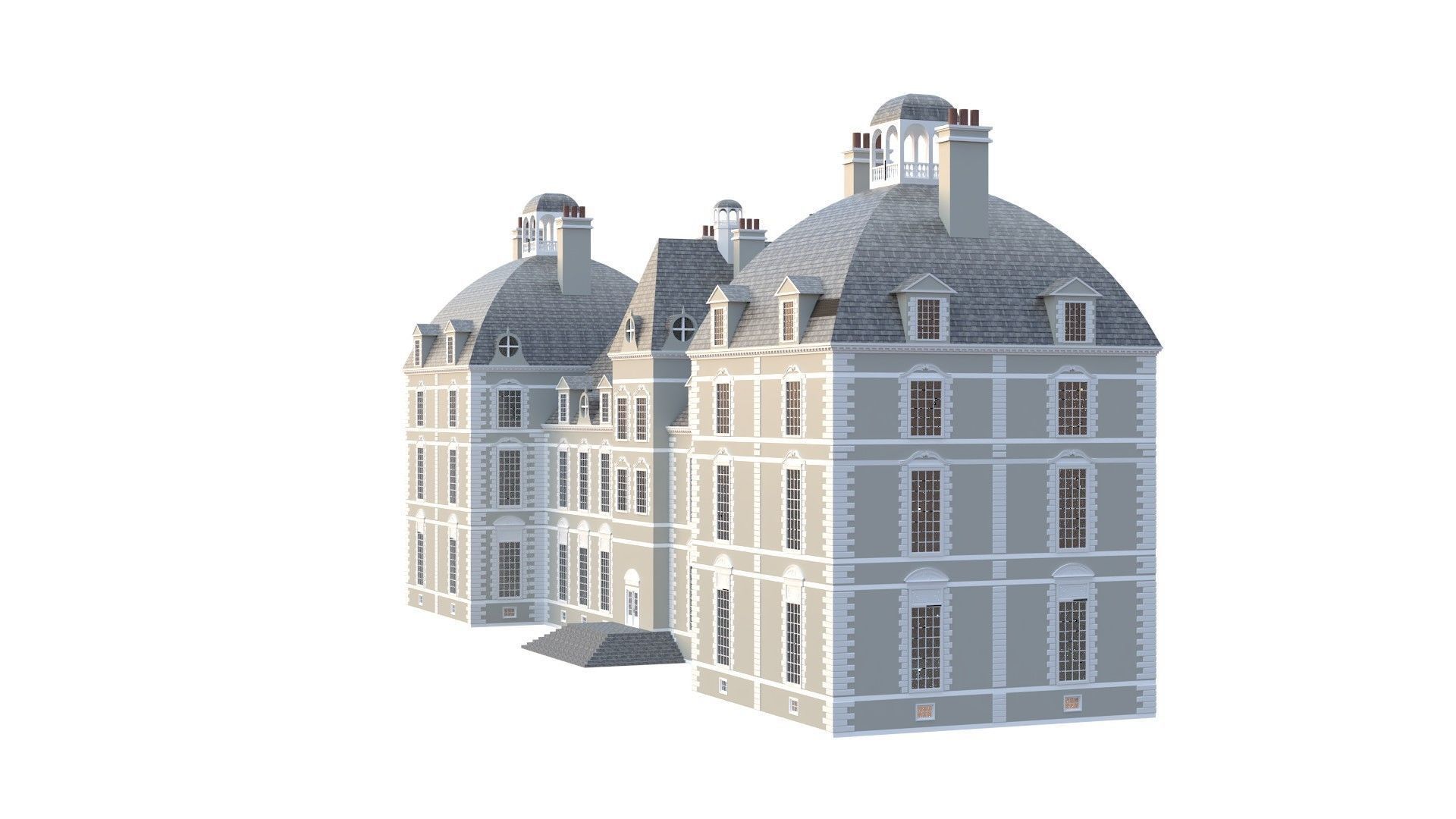 French Chateau 3D model | CGTrader