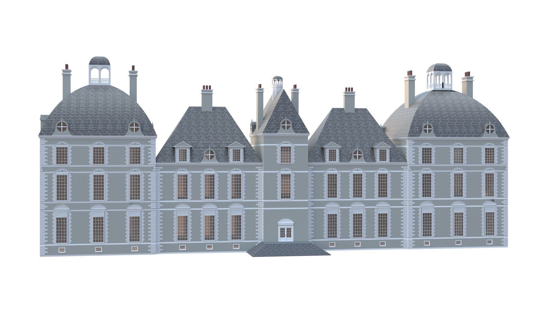 French Chateau 3D model | CGTrader