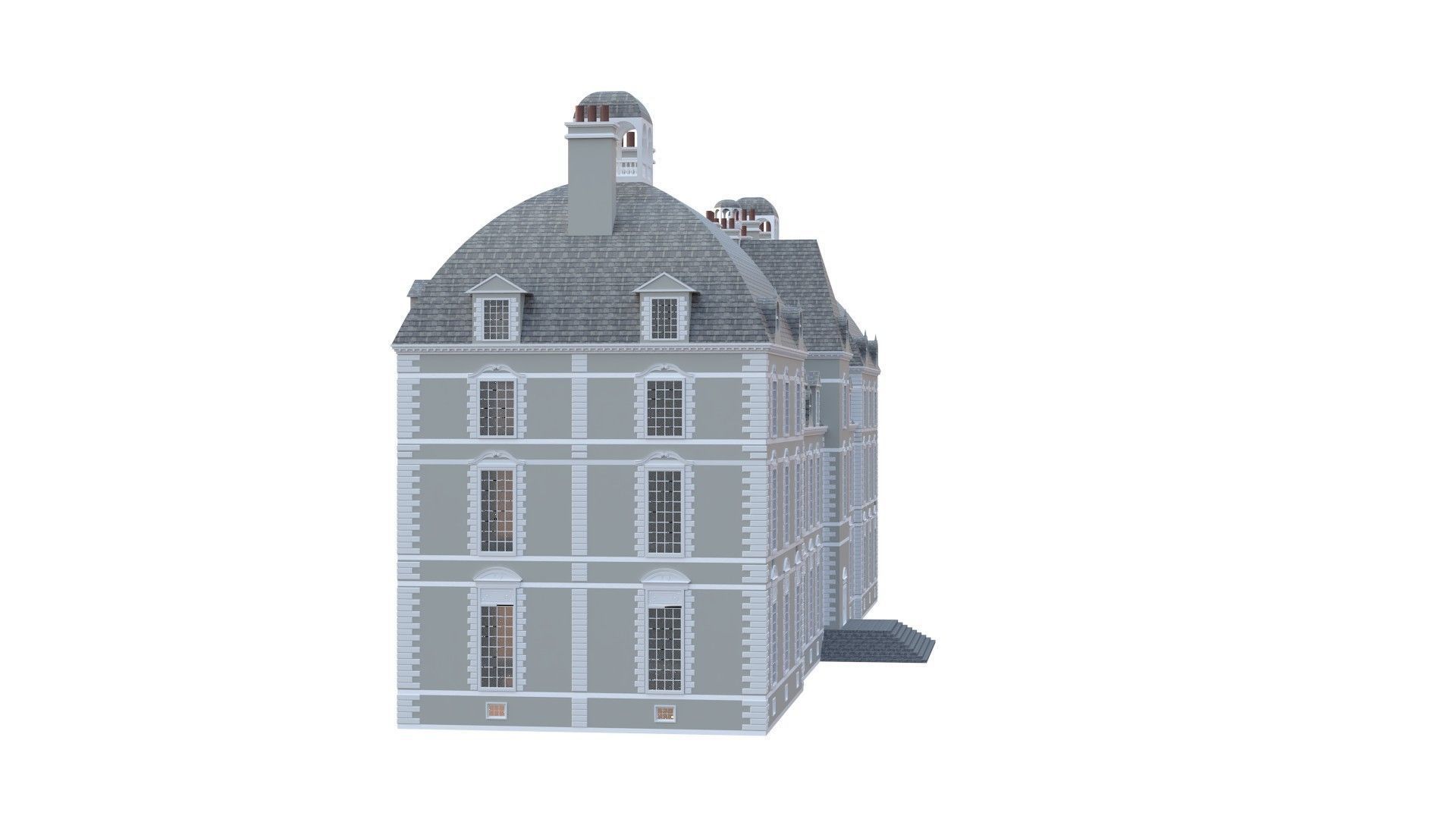 French Chateau 3D model | CGTrader