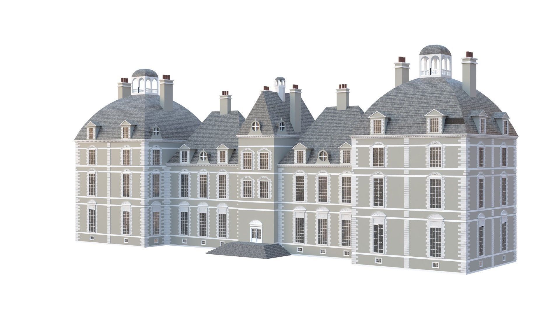 French Chateau 3D model | CGTrader
