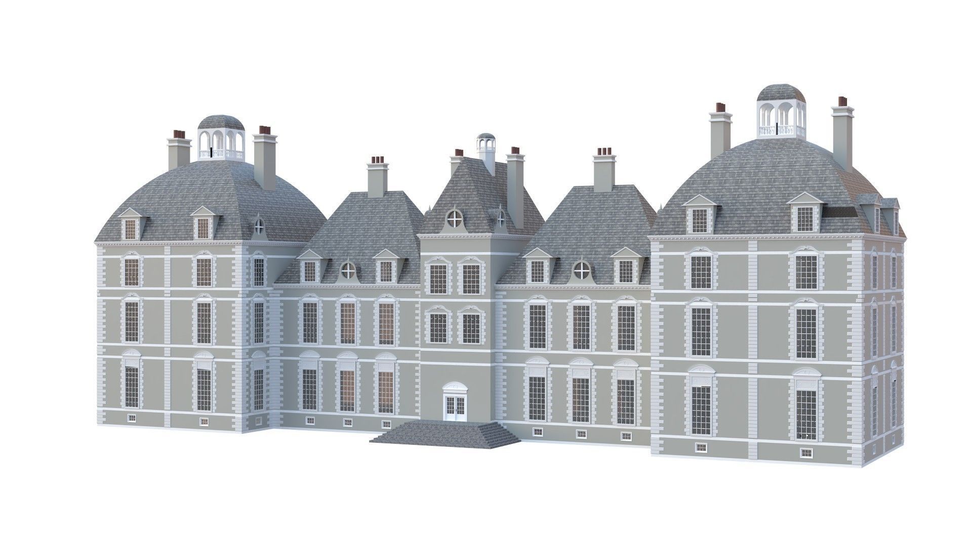 French Chateau 3D model | CGTrader