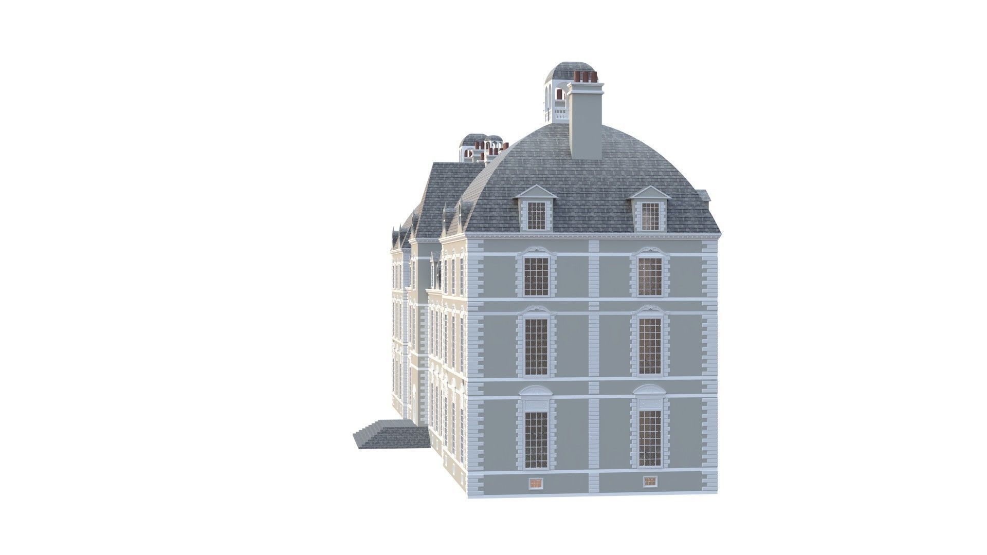 French Chateau 3D model | CGTrader