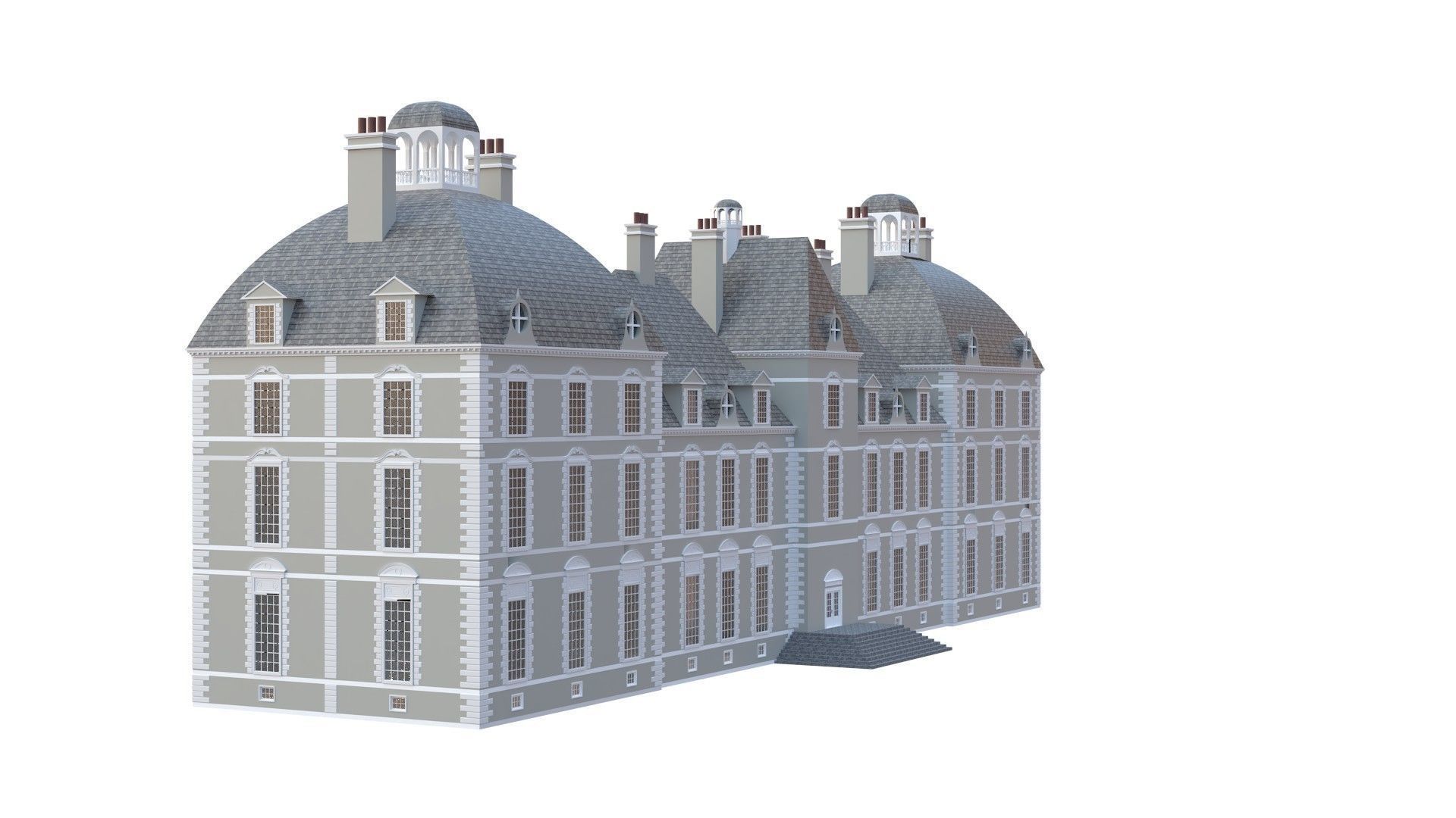 French Chateau 3D model | CGTrader