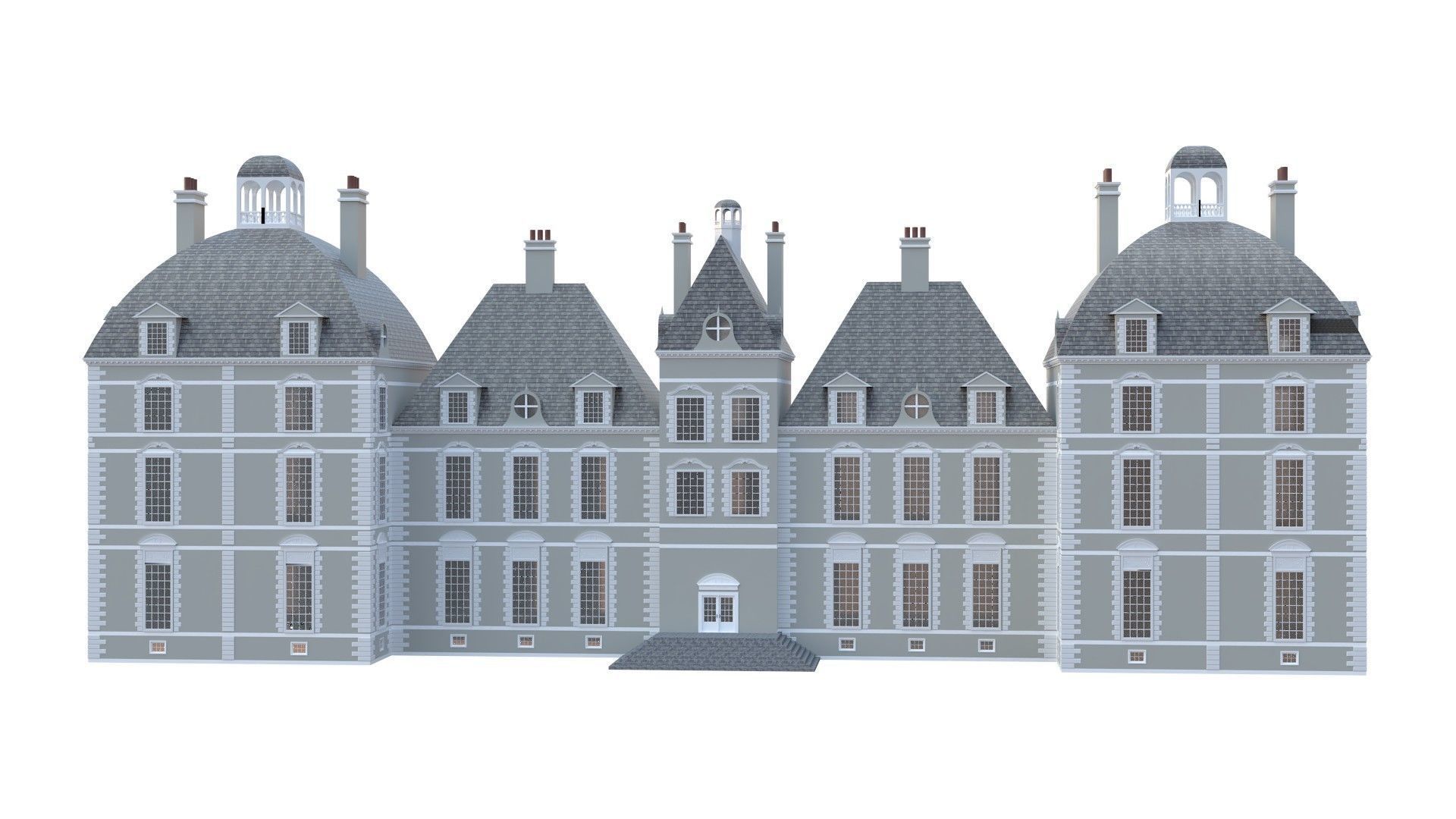 French Chateau 3D model | CGTrader
