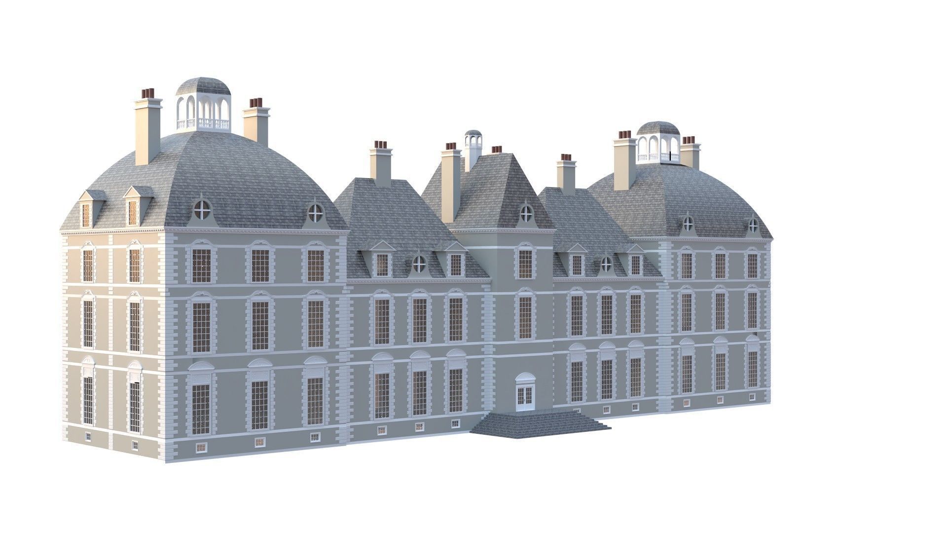 French Chateau 3D model | CGTrader