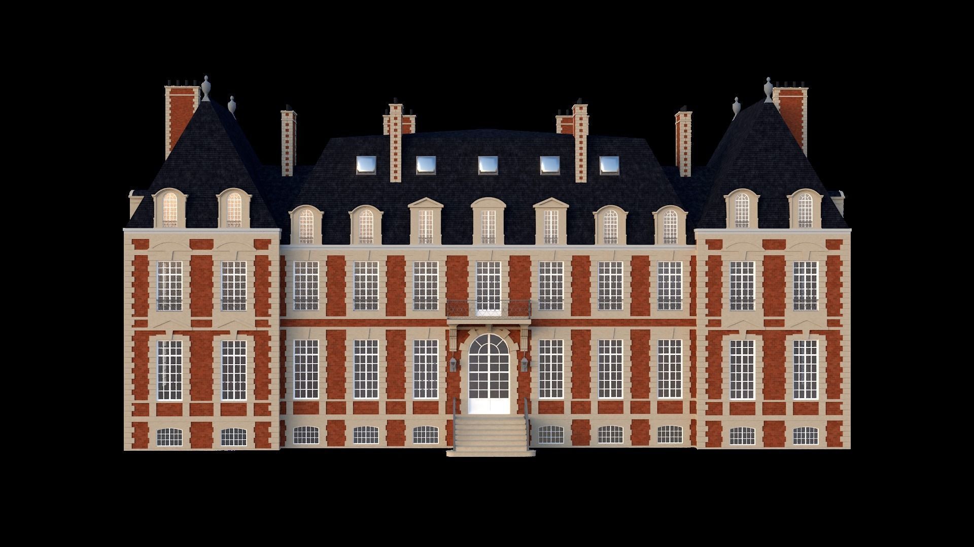 Classic British Mansion 3D model | CGTrader