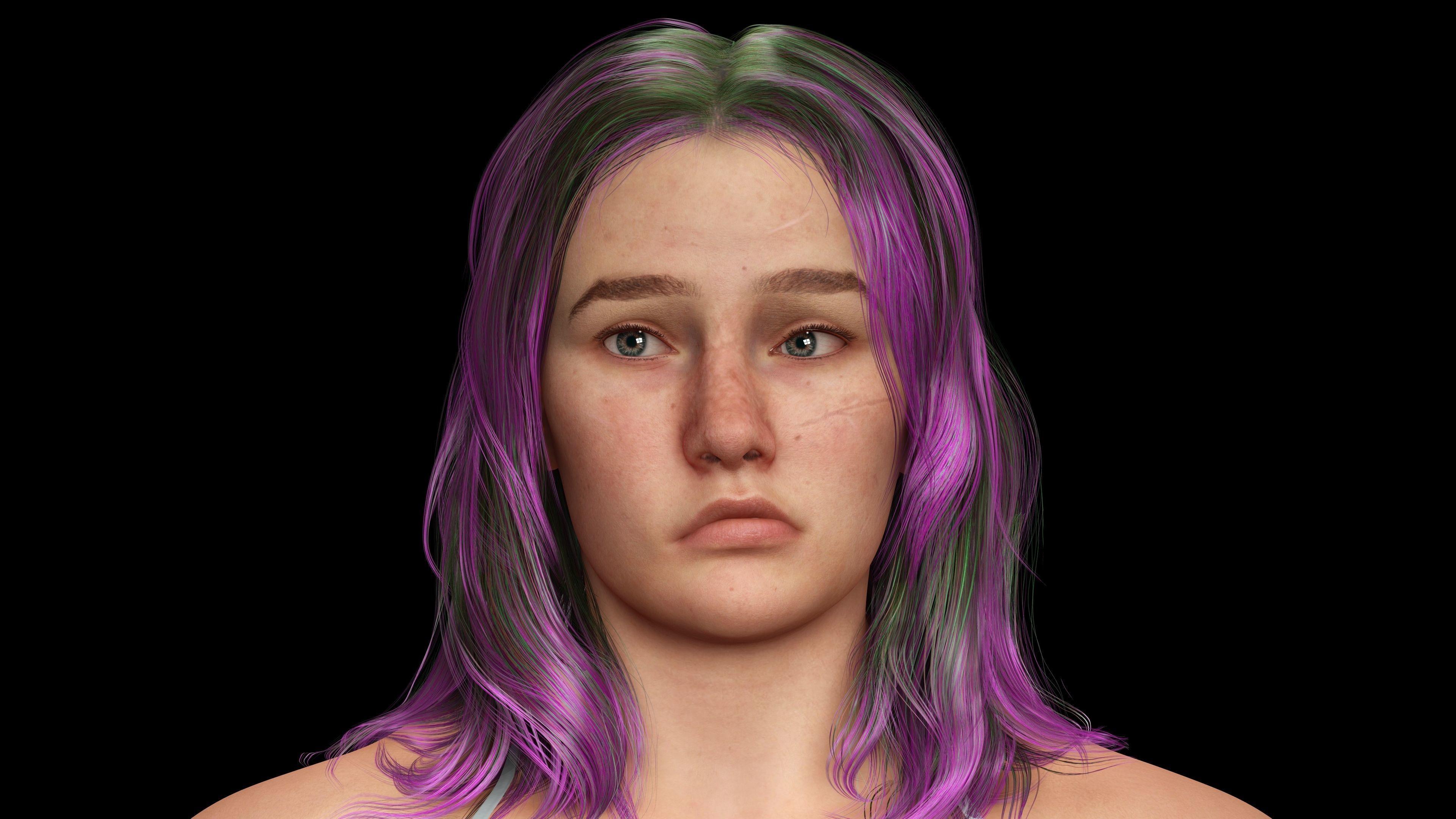 3D model Muscular Women Full Rigged VR / AR / low-poly | CGTrader