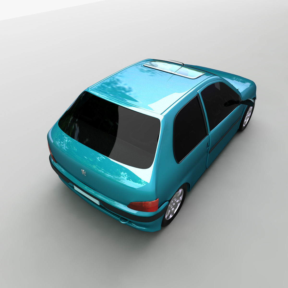 Pegout 106 3D model | CGTrader