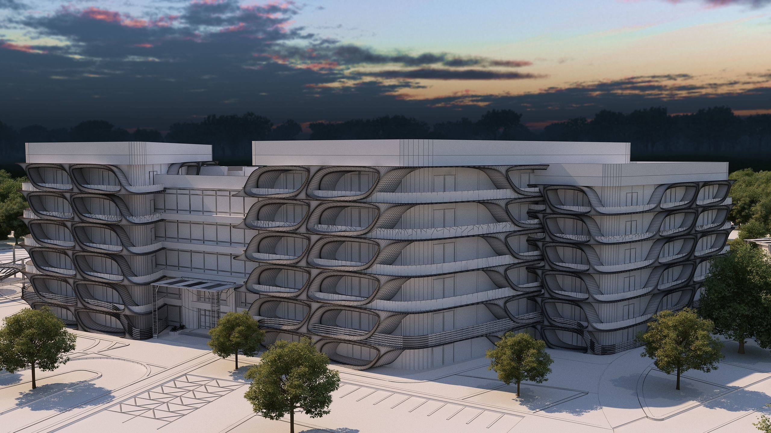 0062 - Hospital - Medical Building - 2Ds Plans - 3Ds Files 3D model ...