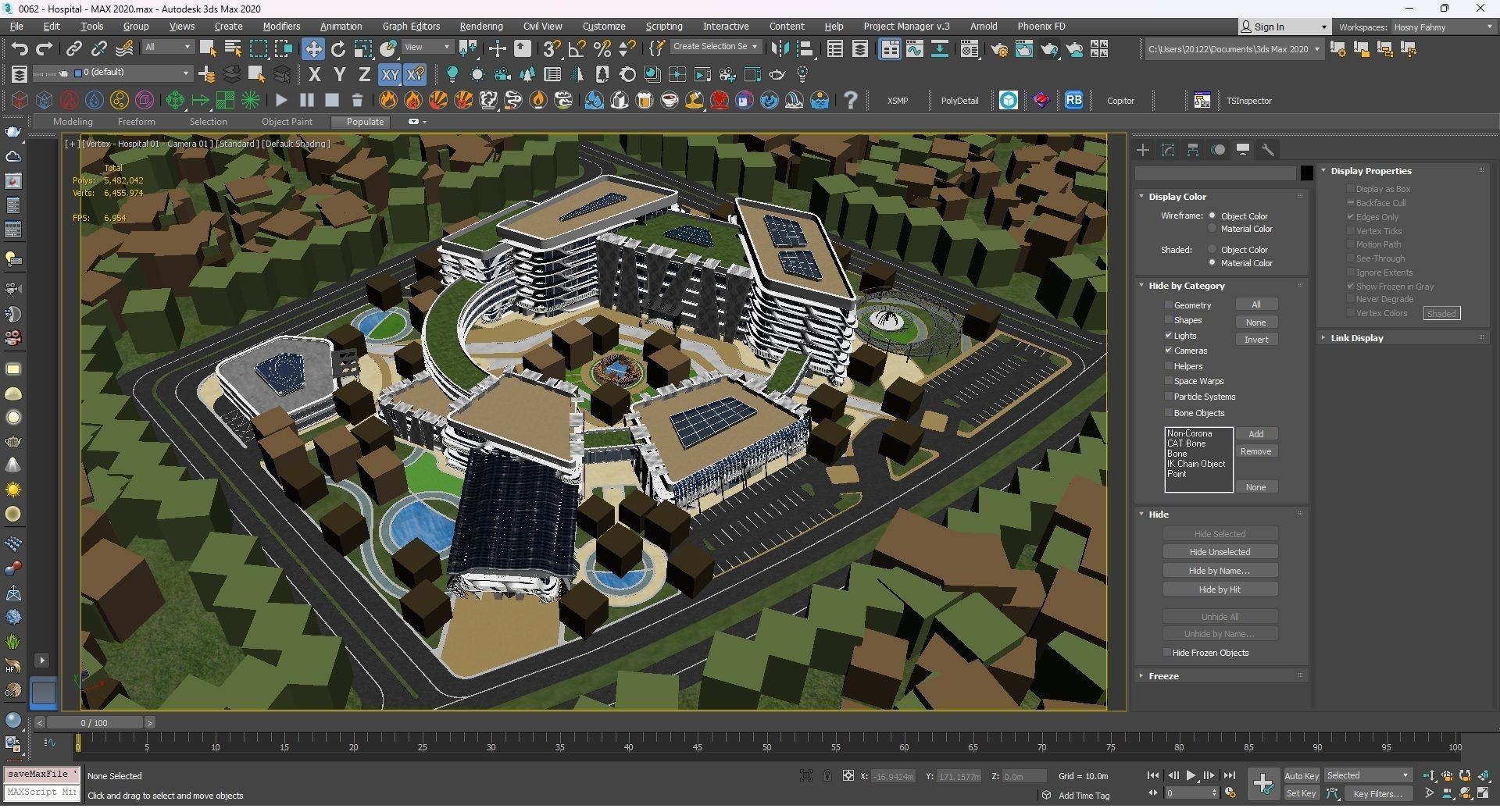 0062 - Hospital - Medical Building - 2Ds Plans - 3Ds Files 3D model ...