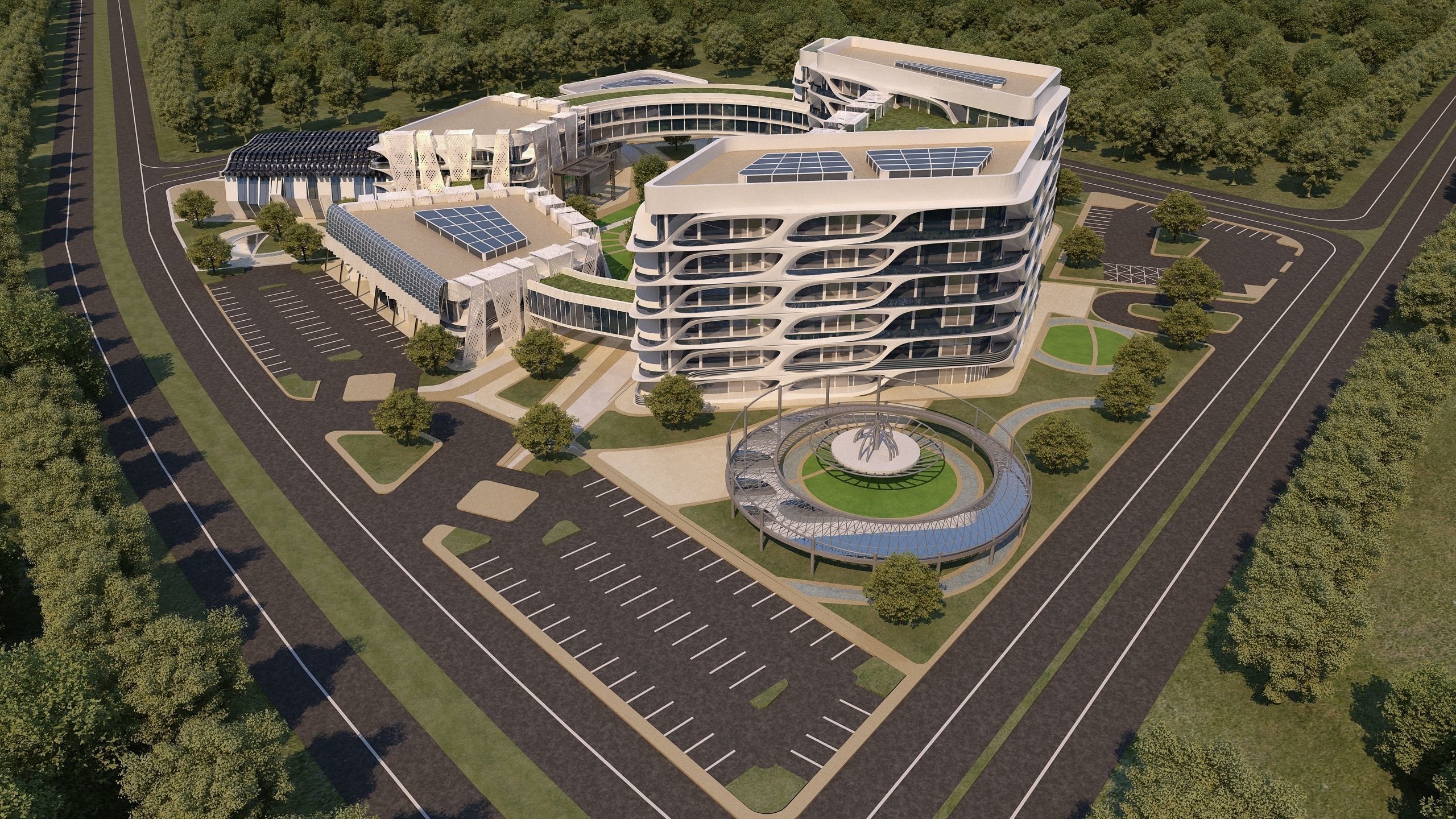 0062 - Hospital - Medical Building - 2Ds Plans - 3Ds Files 3D model ...