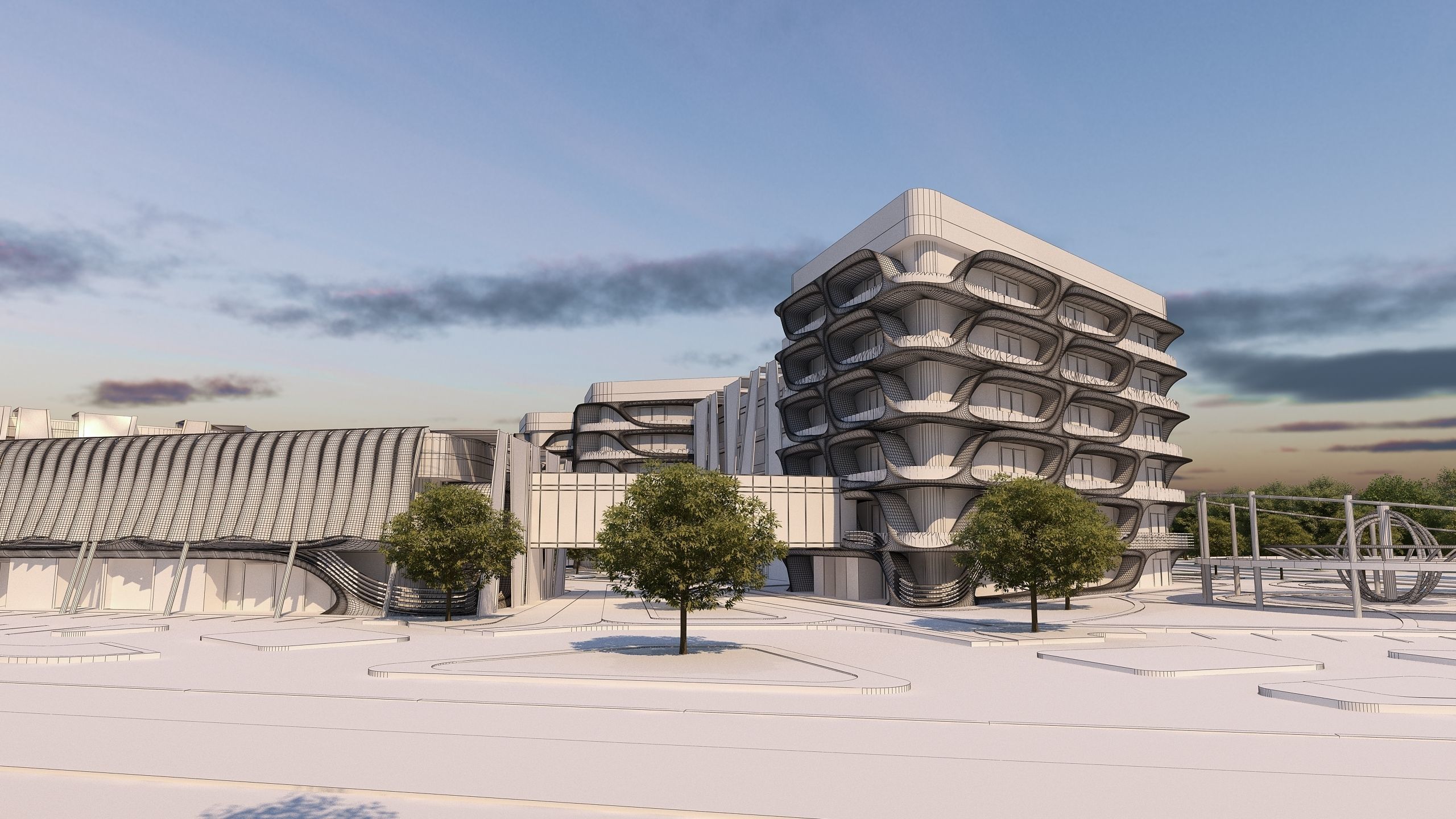 0062 - Hospital - Medical Building - 2Ds Plans - 3Ds Files 3D model ...