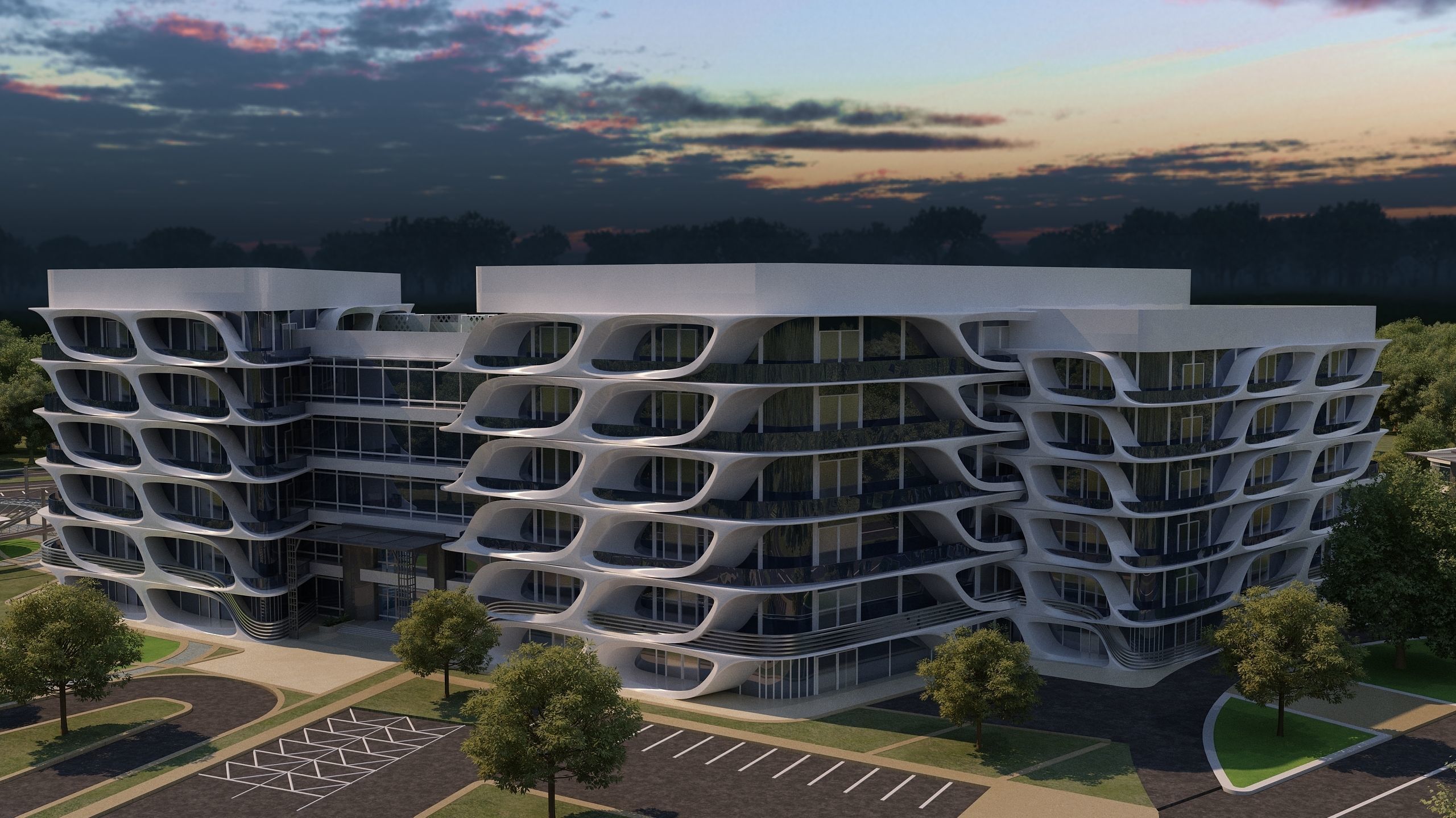 0062 - Hospital - Medical Building - 2Ds Plans - 3Ds Files 3D model ...