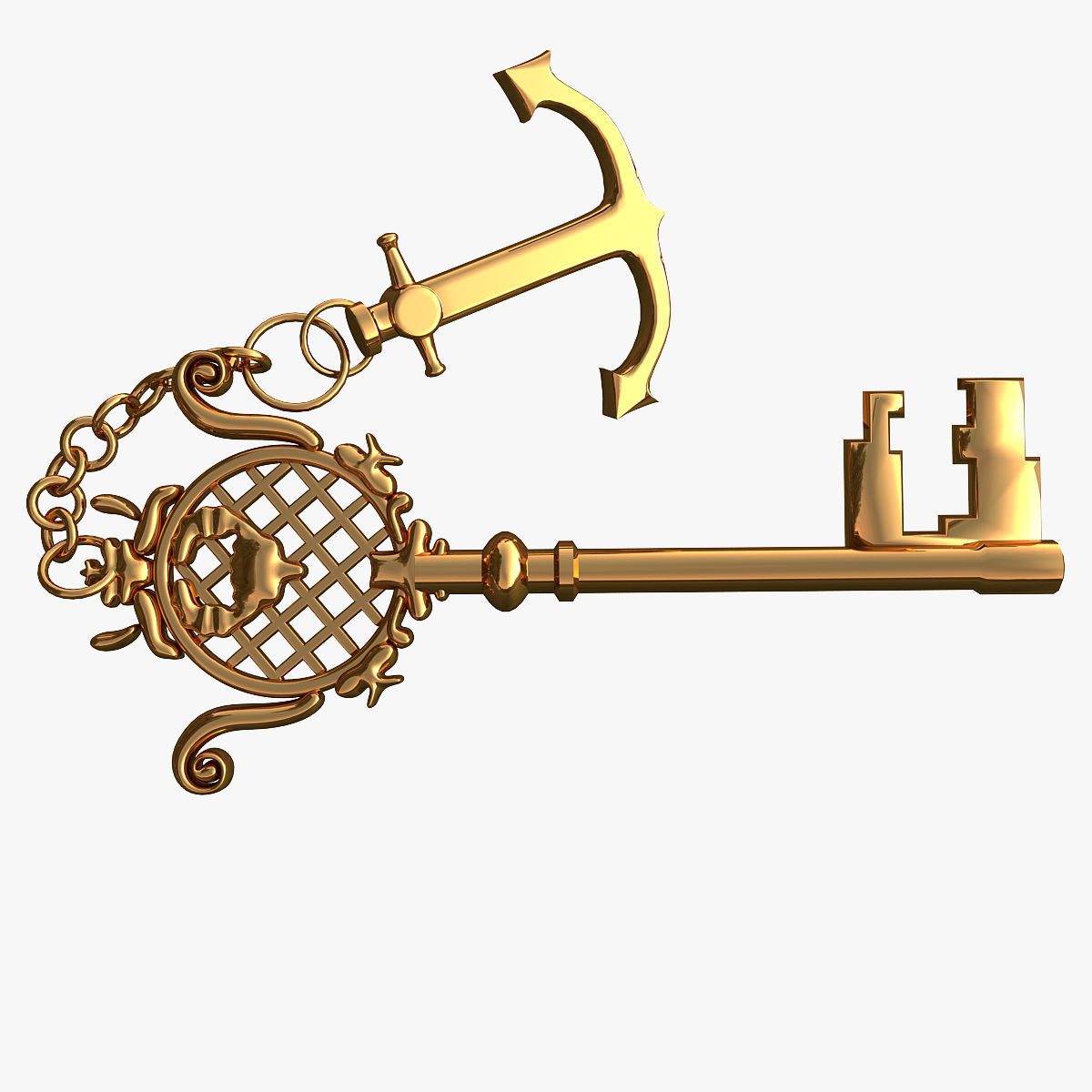 Gold Key 3D model | CGTrader