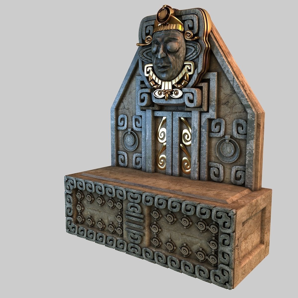 Aztec altar 3D model | CGTrader