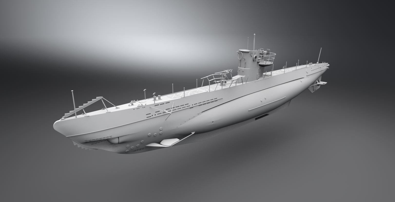 Uboat Type IIb Scale model 3D model 3D printable | CGTrader