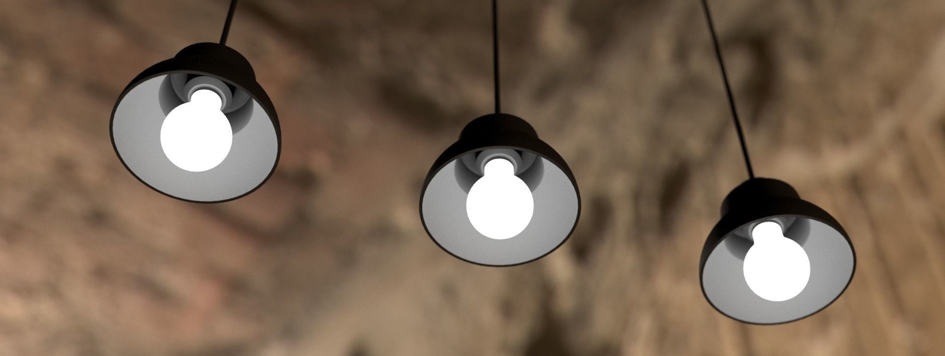 Hangar01 Hanging Light 3D model 3D printable | CGTrader