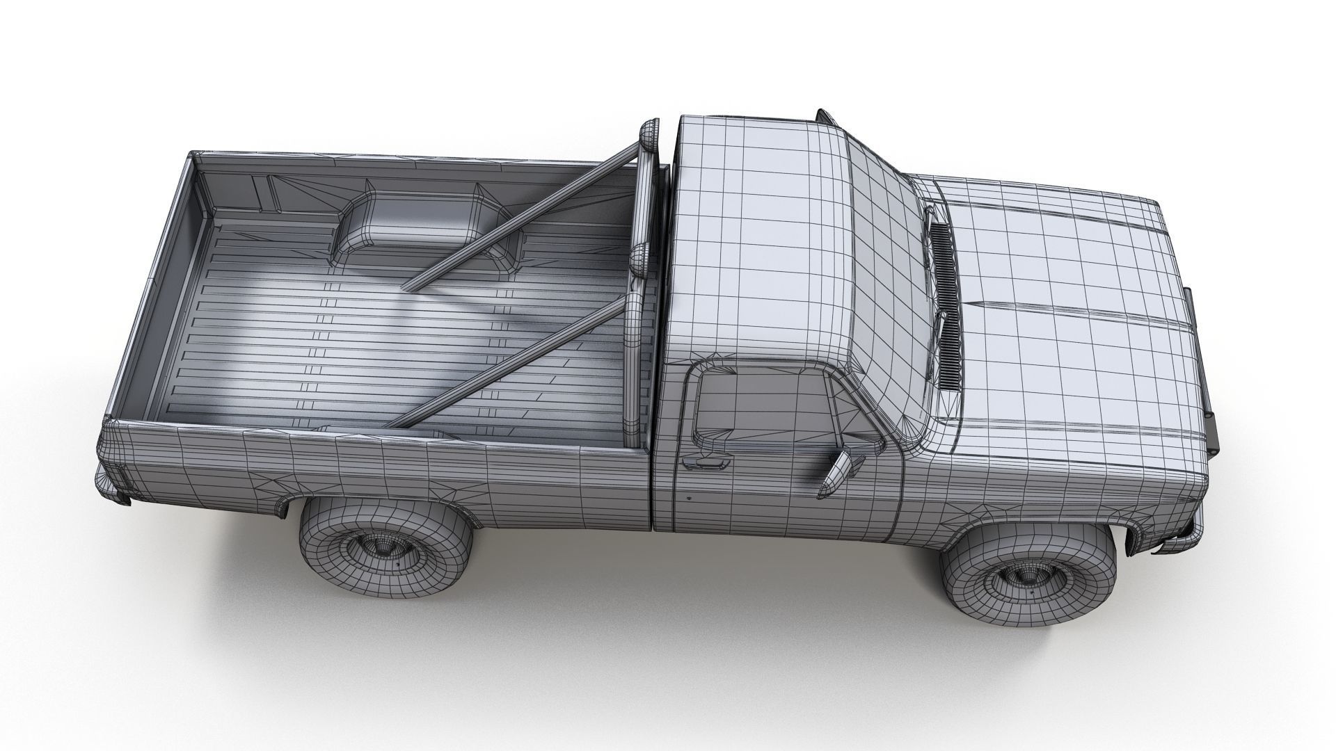 3D model 4x4 pickup VR / AR / low-poly | CGTrader