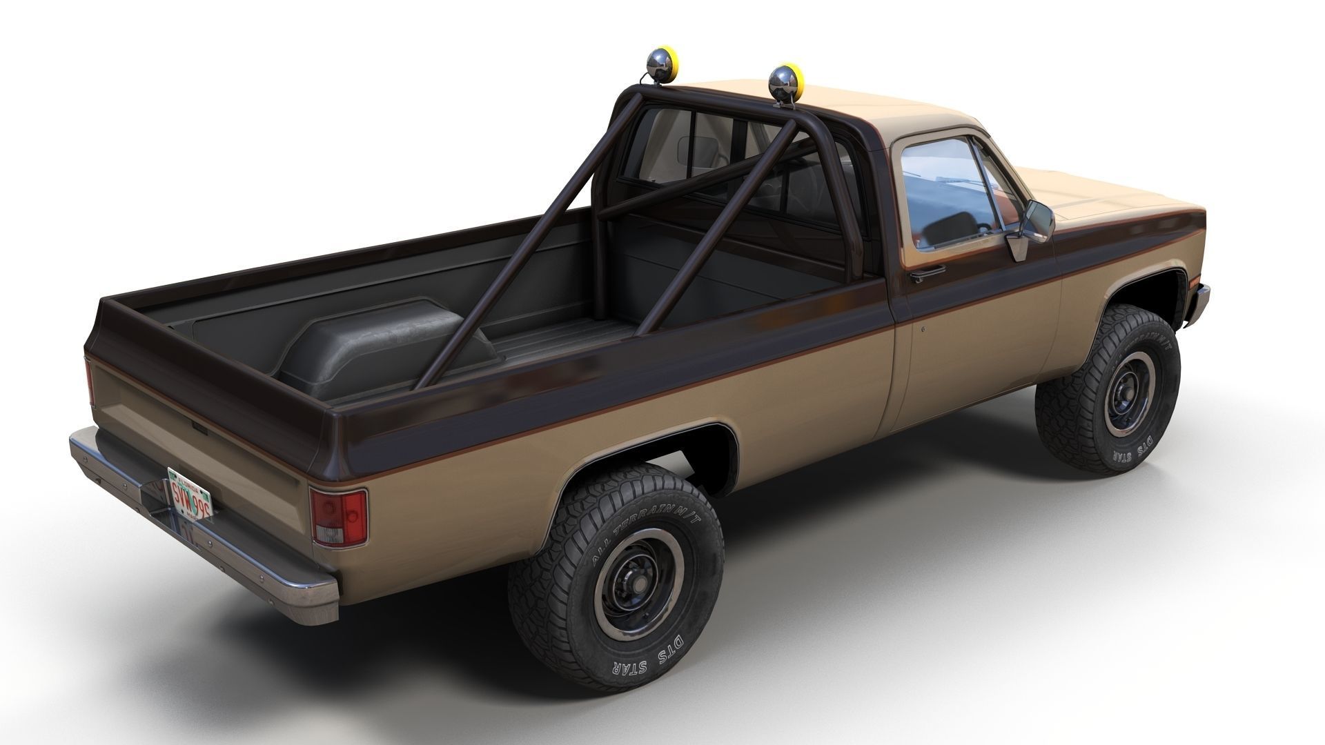 3D model 4x4 pickup VR / AR / low-poly | CGTrader
