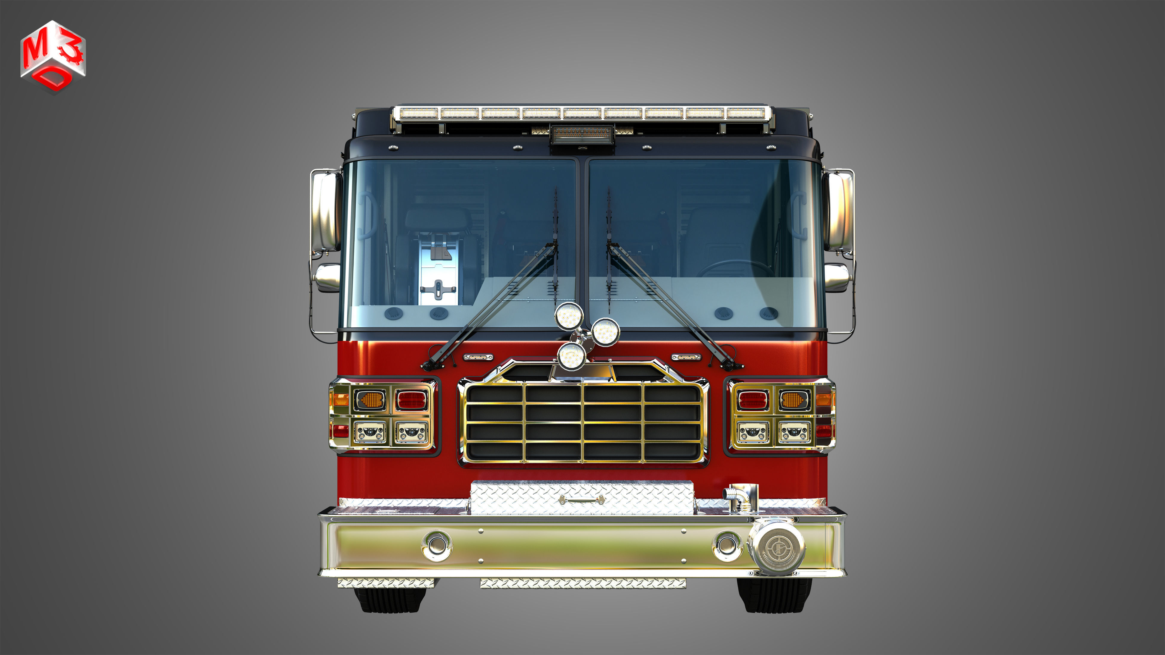 Ferrara Fire Apparatus - Custom Pumper 3D model | CGTrader