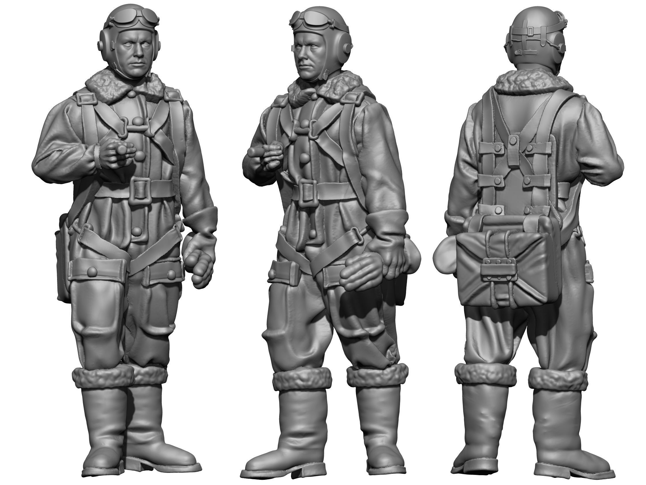 Ussr Pilot 3D model 3D printable | CGTrader