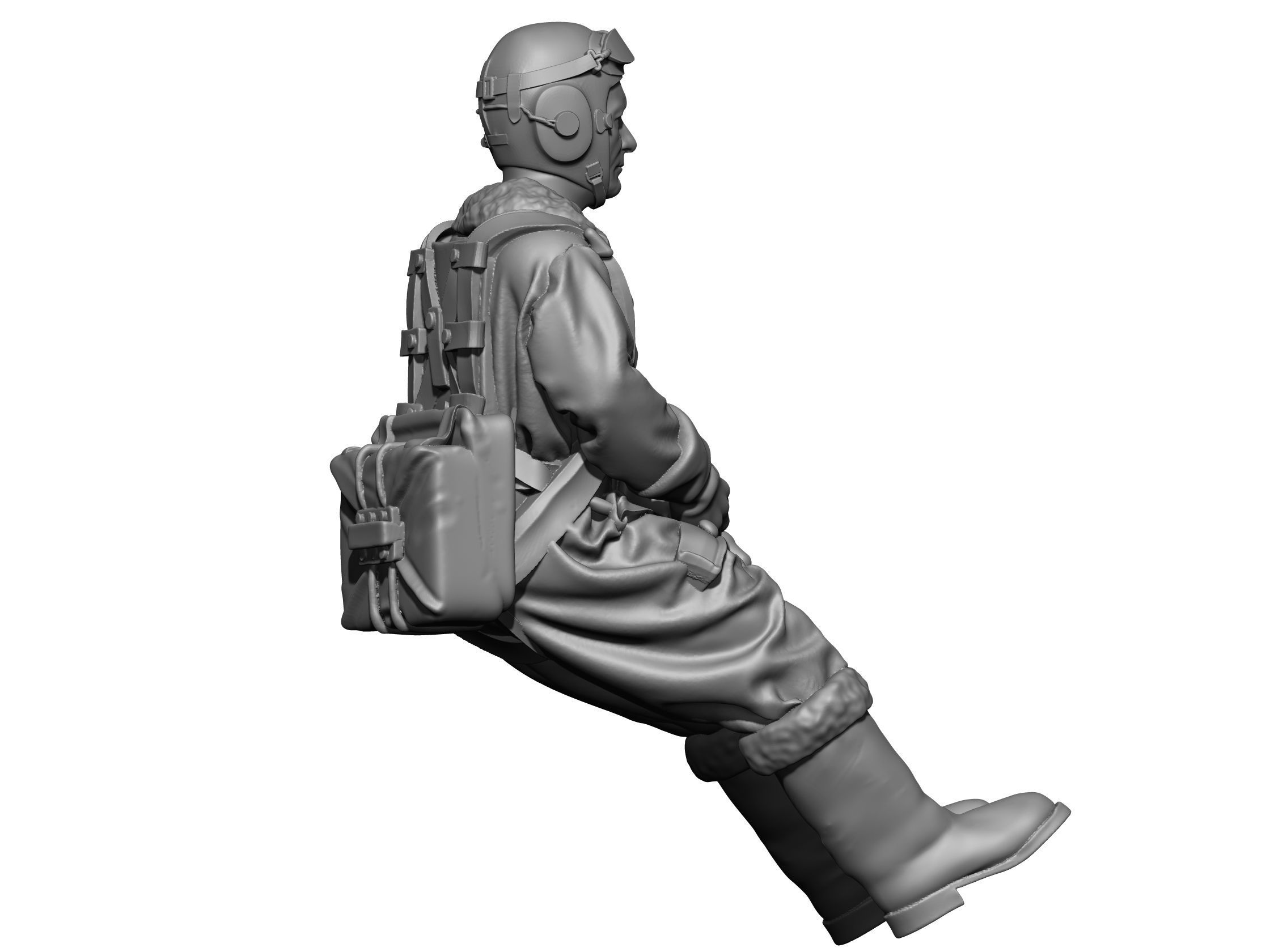 Soviet Pilot 3D model 3D printable | CGTrader