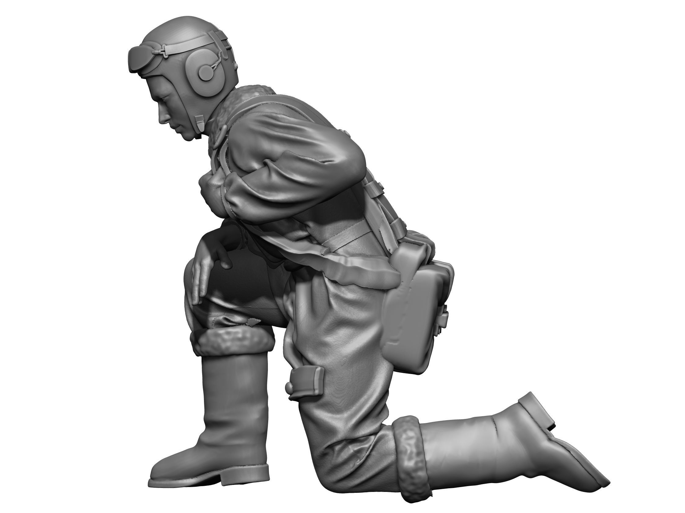 Soviet Pilot 3D model 3D printable | CGTrader