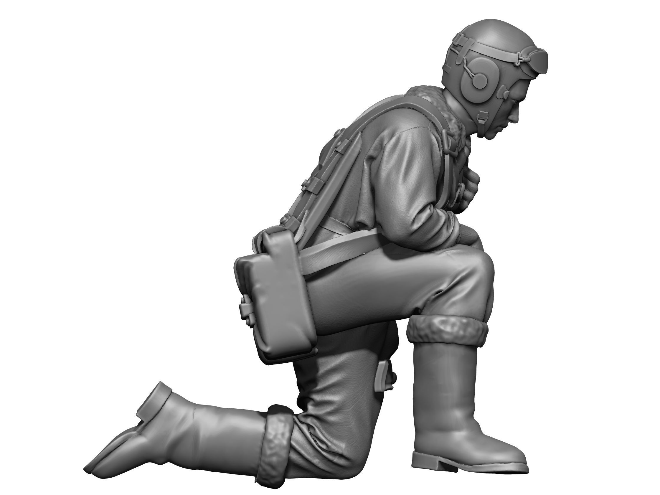 Soviet Pilot 3D model 3D printable | CGTrader