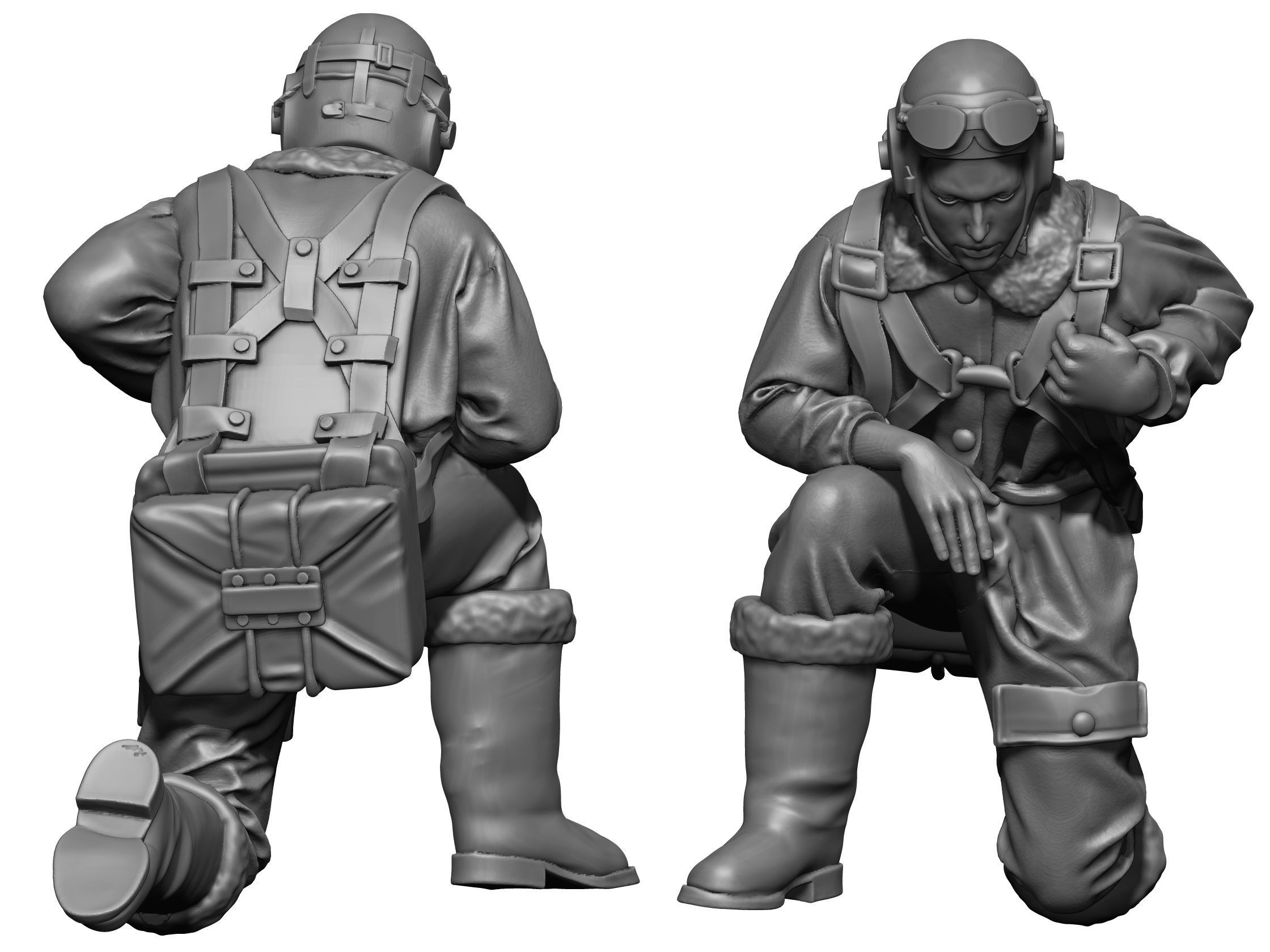 Soviet Pilot 3D model 3D printable | CGTrader
