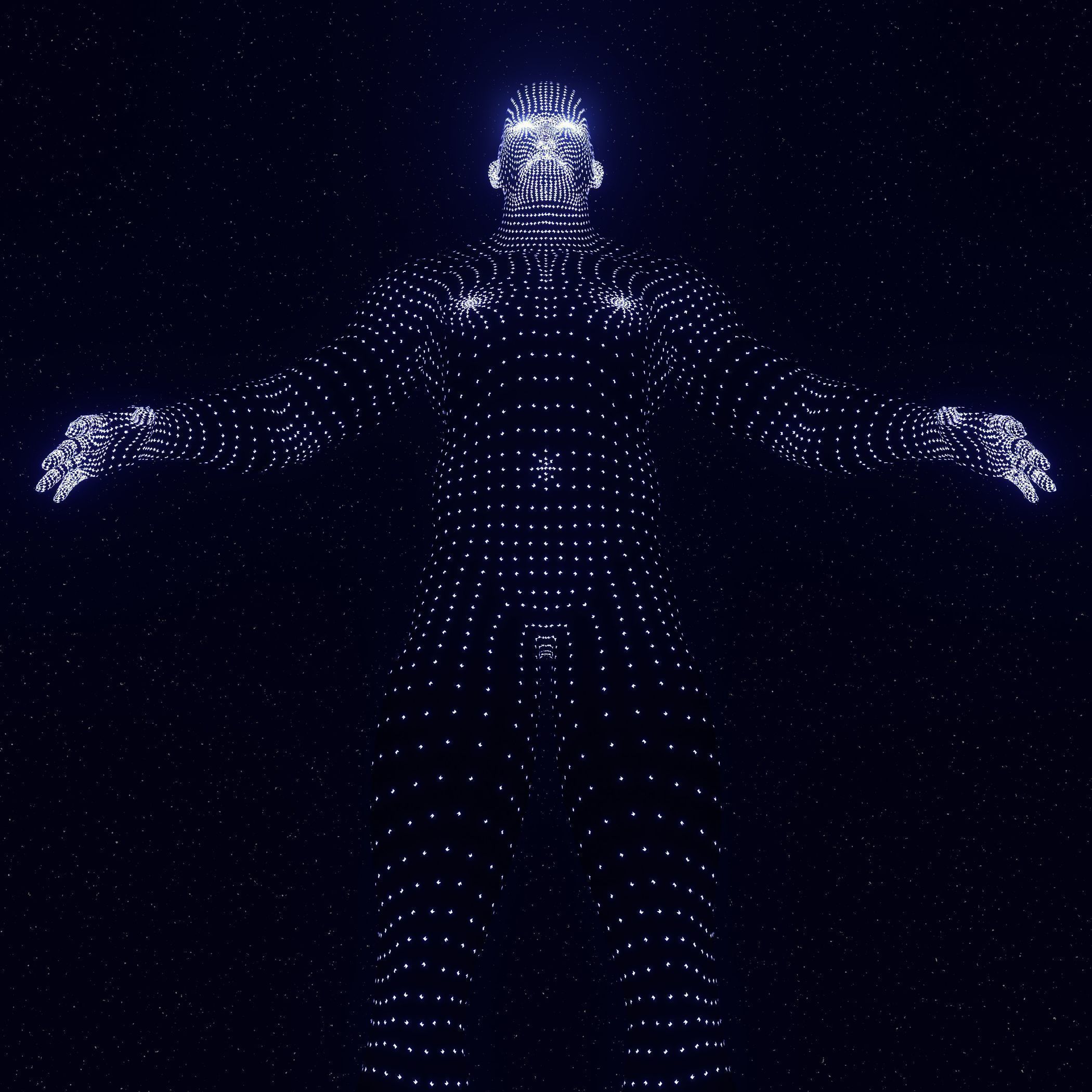 Luminous man 3D model | CGTrader