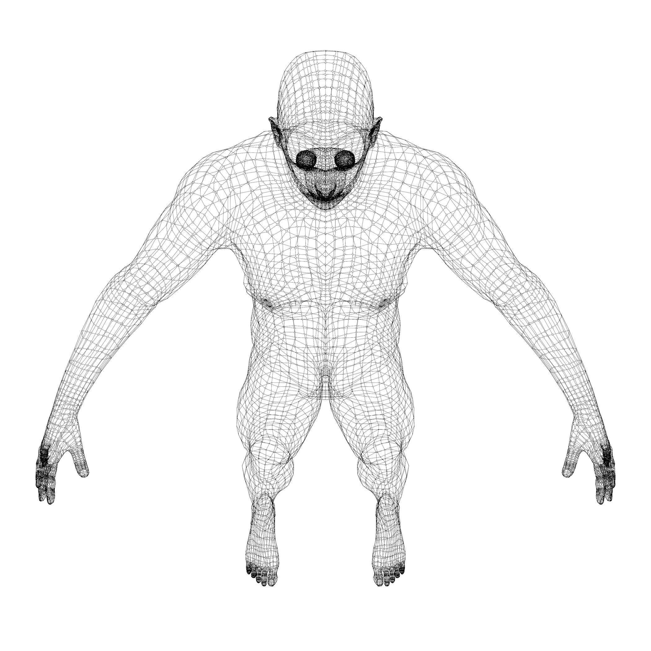 Luminous man 3D model | CGTrader