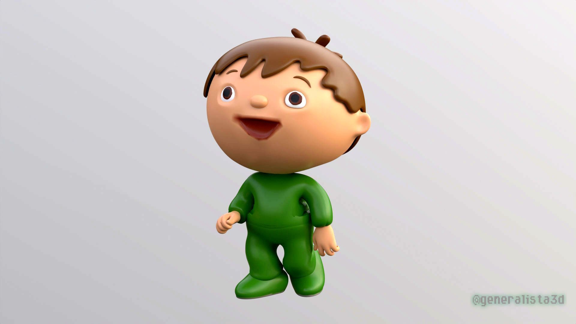 Charlie and the numbers Printable and Animated 3D model 3D printable ...