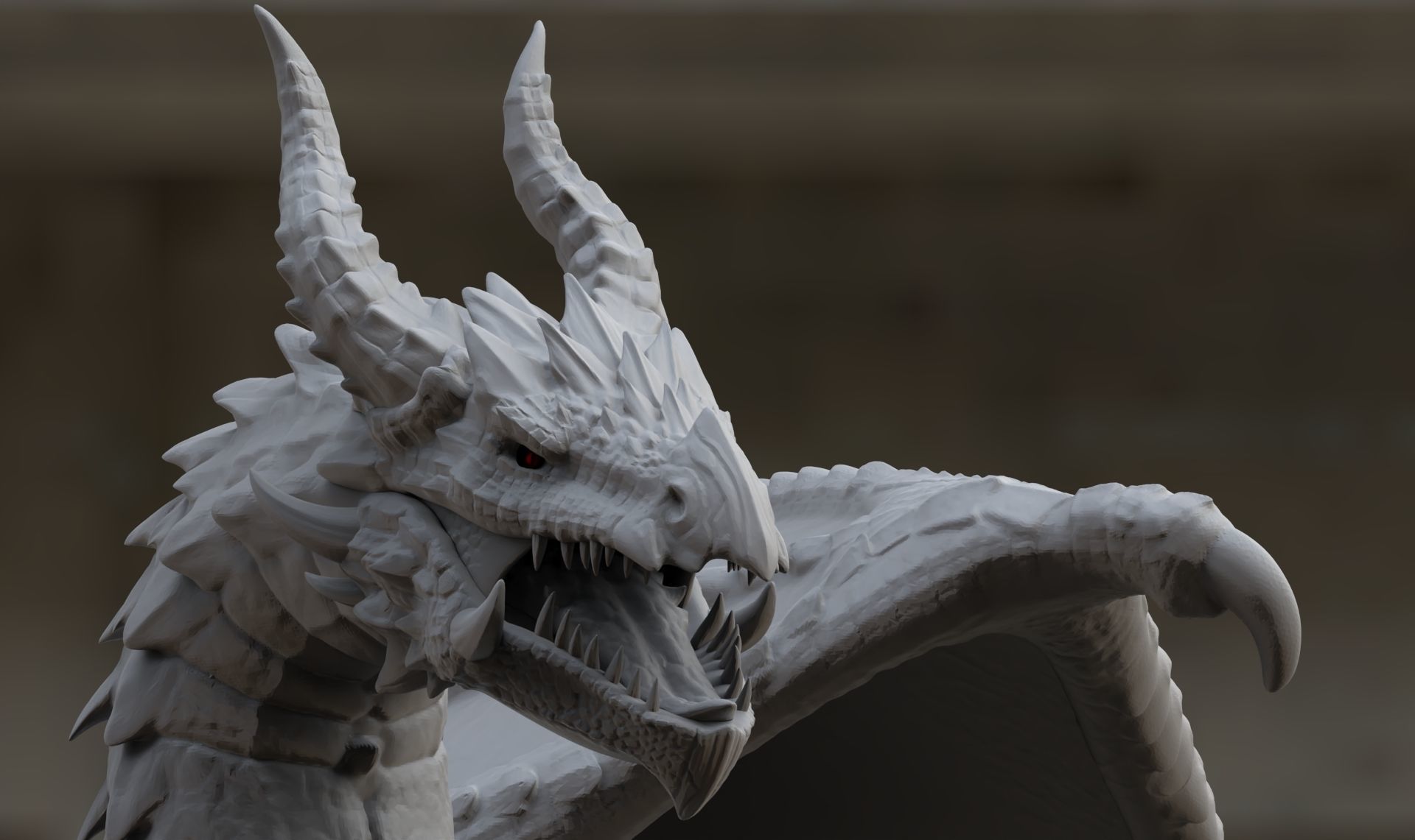 The Dreadful Dragon Magnarion Zbrush Project File 3D model | CGTrader