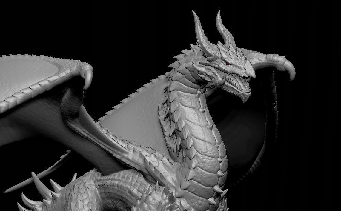 The Dreadful Dragon Magnarion Zbrush Project File 3D model | CGTrader