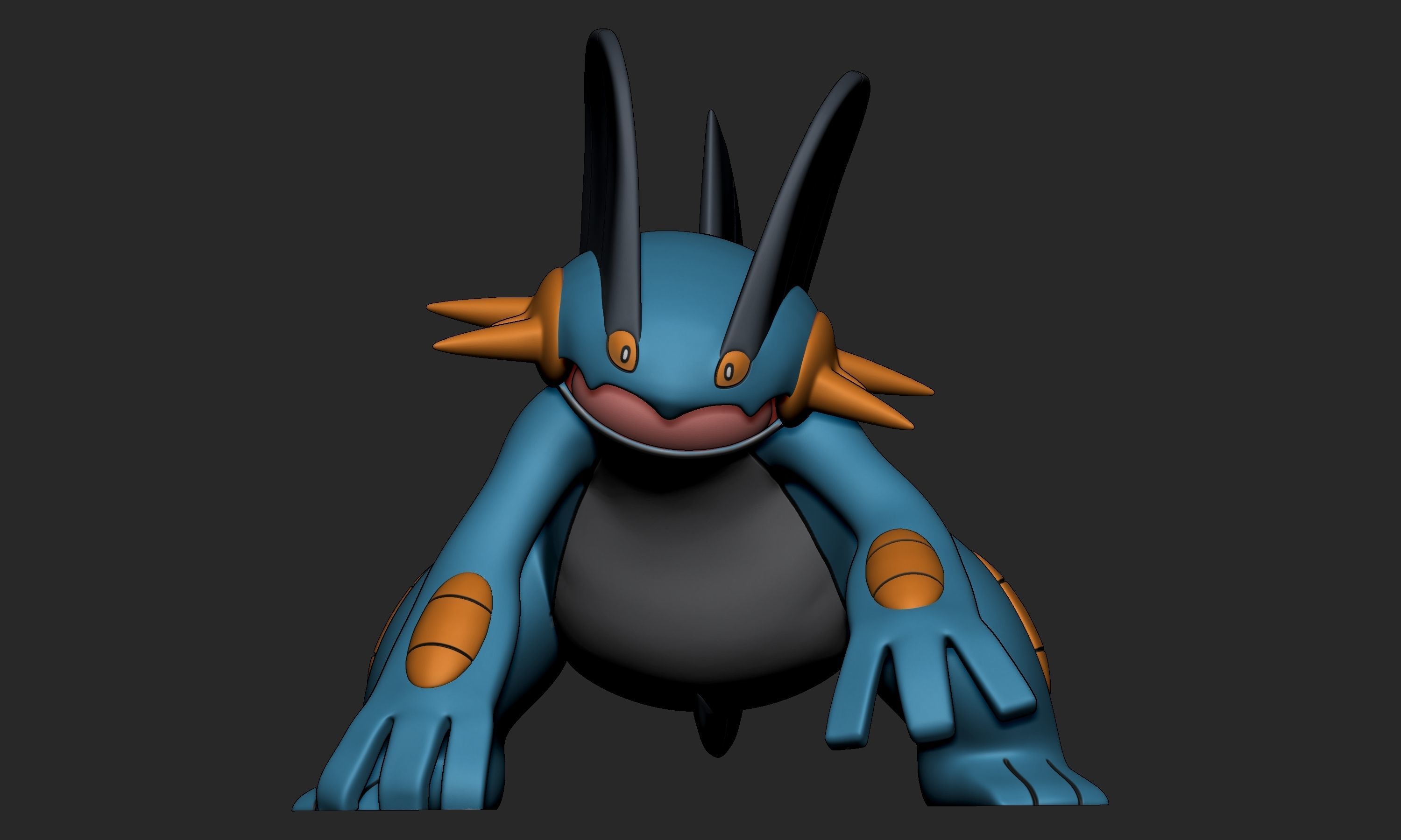 Pokemon - Swampert with 2 poses 3D model 3D printable | CGTrader