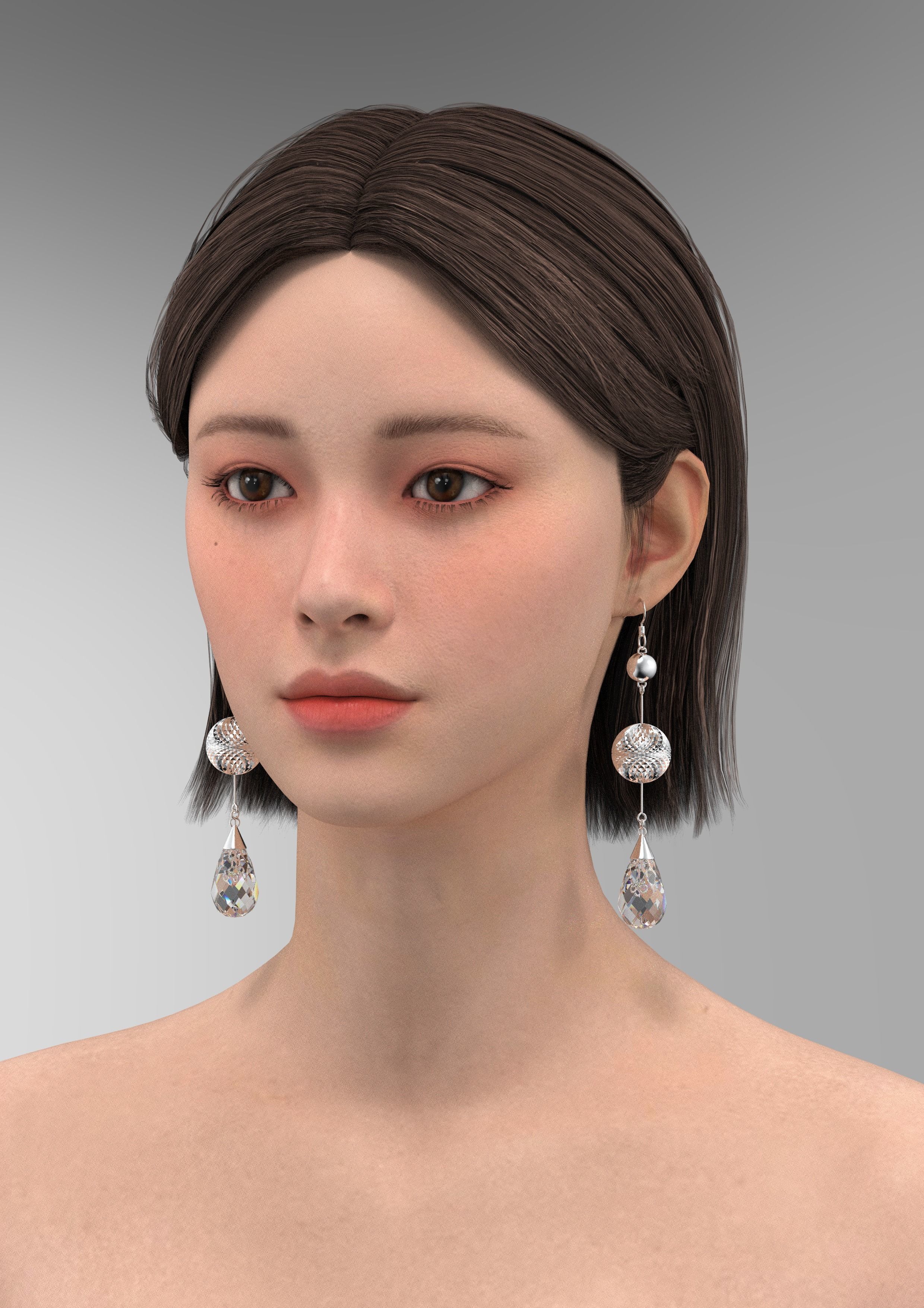 ACCESSORIES earing 001 FOR FV2 AVATAR 3D CLO MARVELOUS 3D model | CGTrader