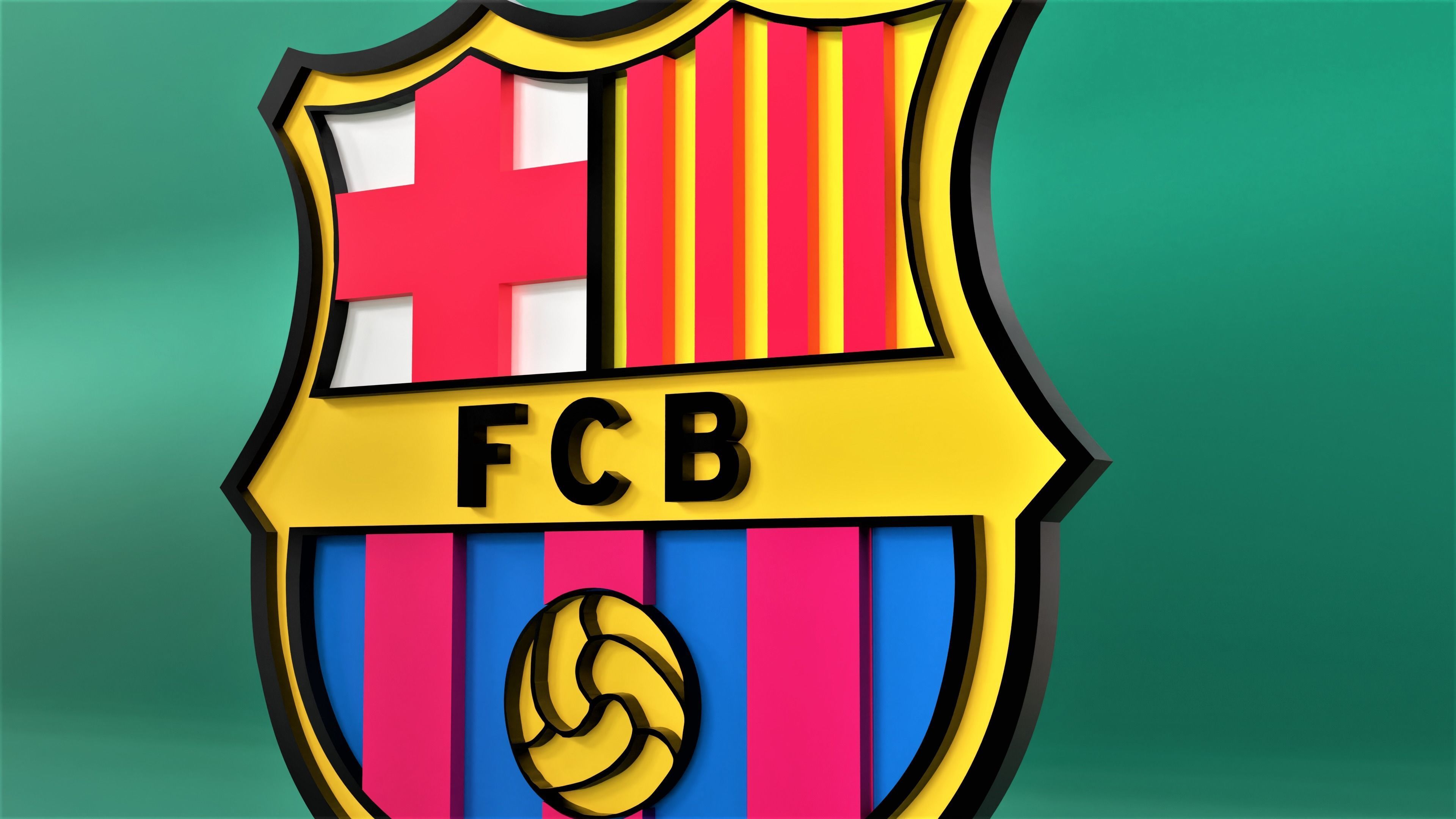 3D Barcelona Football Club Logo 3D model | CGTrader
