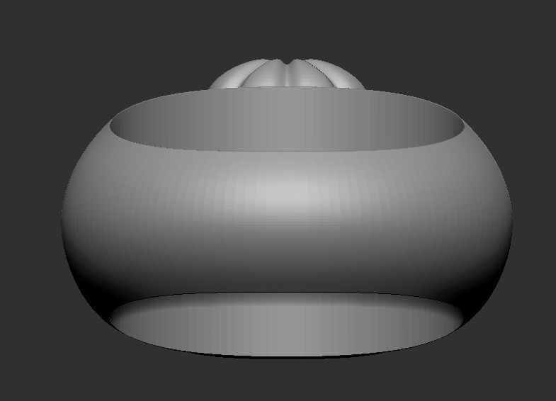 Rahu moon ring 3D model 3D printable | CGTrader