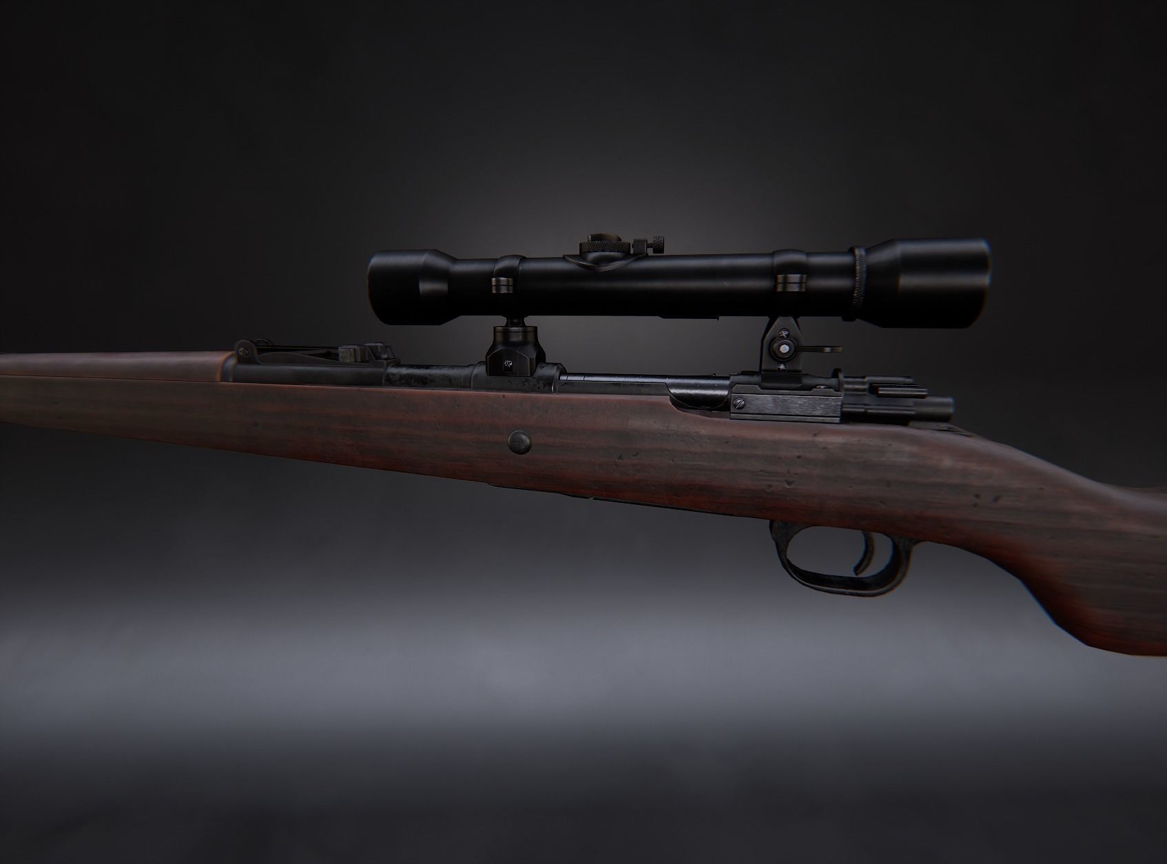 3D model Modern AAA Game Ready PBR Long-range Rifles Pack VR / AR / low ...